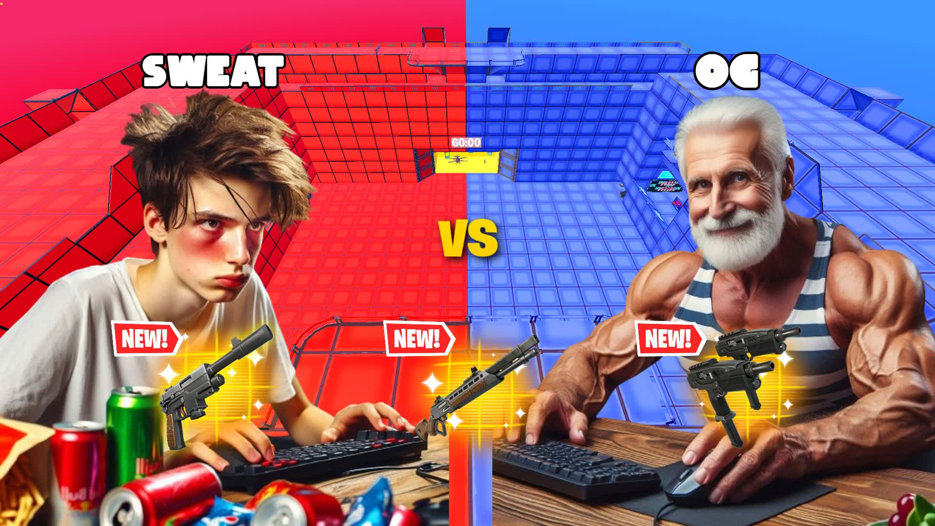 🔥SWEATS VS OG 🔥 2809-3724-3616 by oshfn - Fortnite Creative Map Code ...