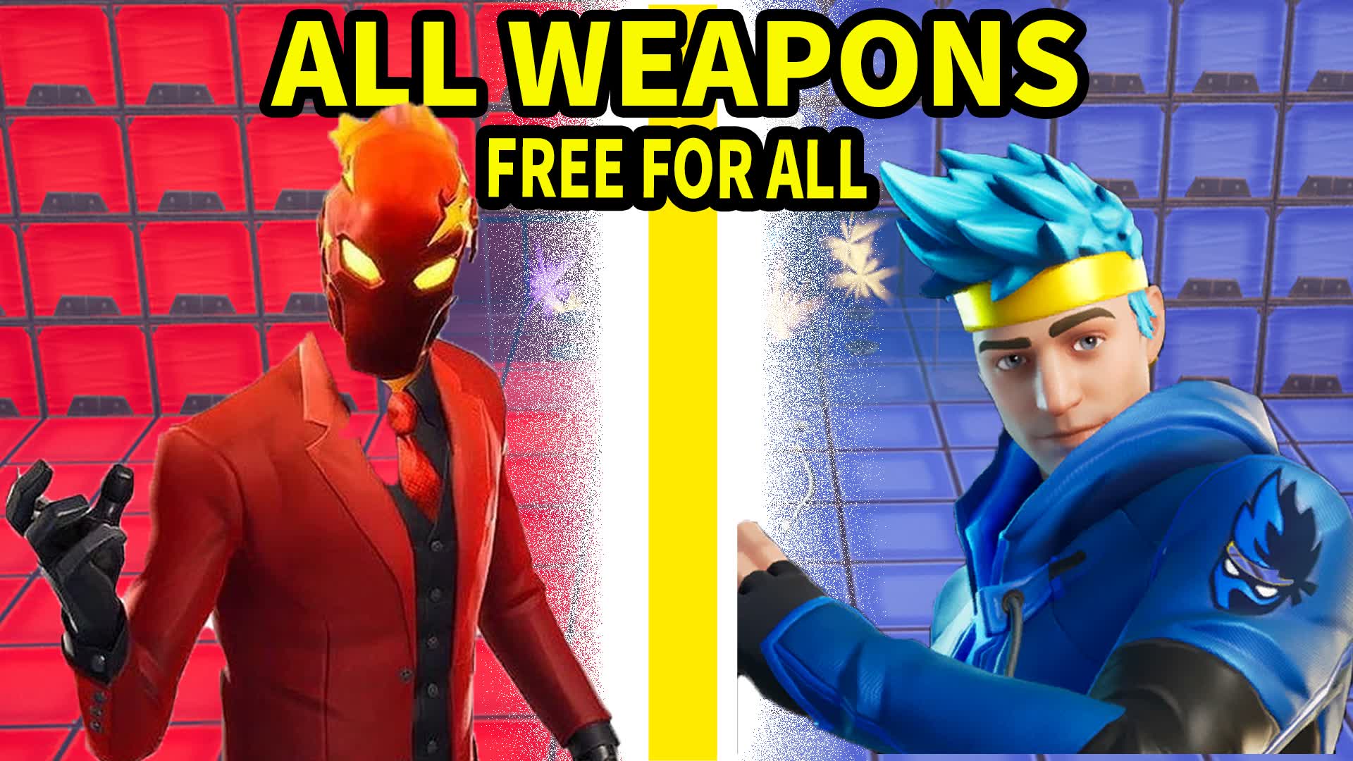 ALL WEAPONS BLUE VS RED 4088-7553-2992, de lem974 — Fortnite