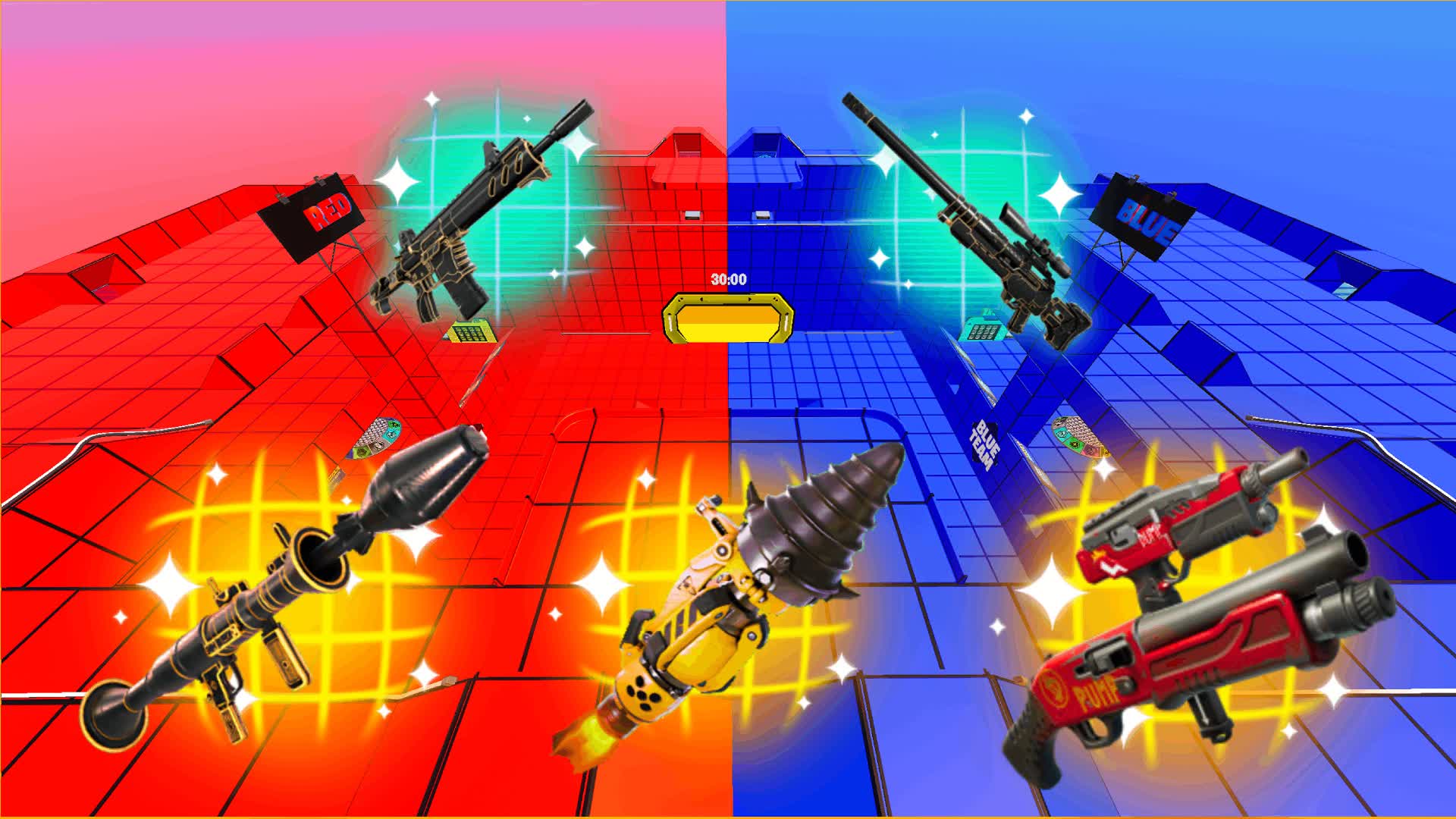 MEGA RED VS BLUE🔴🔵 3615-1013-5322 by mind_fly - Fortnite Creative Map ...