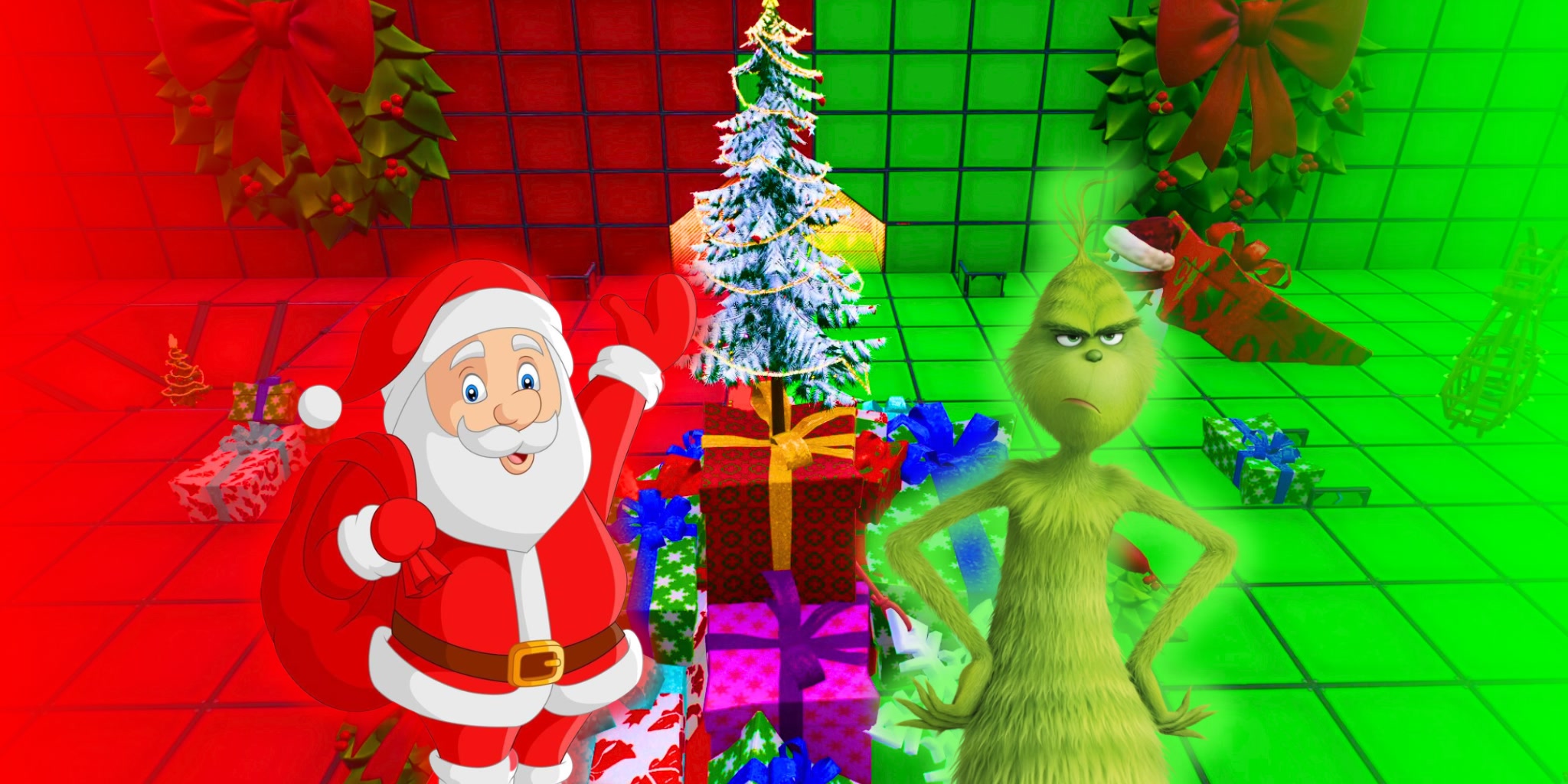 🎅 SANTA VS GRINCH 👽 7780-0486-5824 by imdiamond - Fortnite Creative Map ...