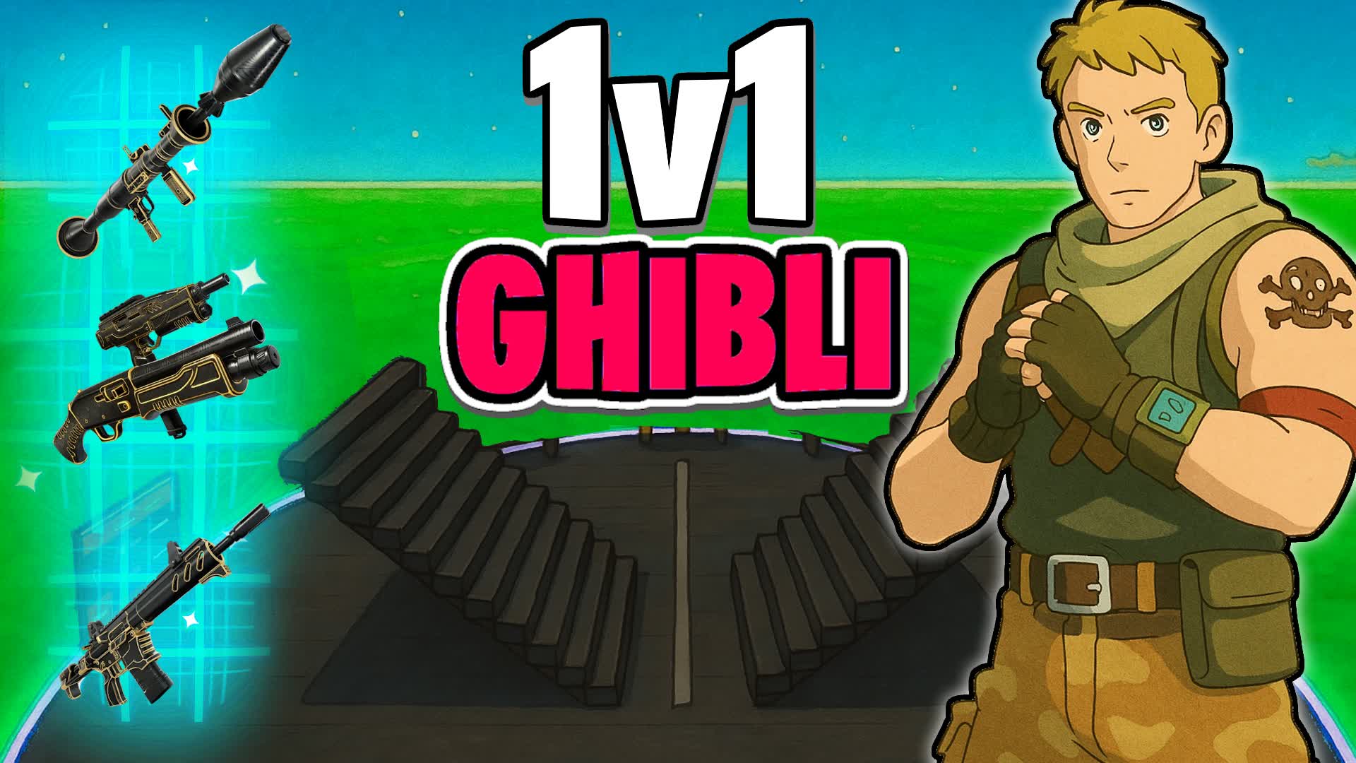 GHIBLI 1v1 ギブリ化された一対一 3327-8743-3275 by eids - Fortnite Creative Map ...