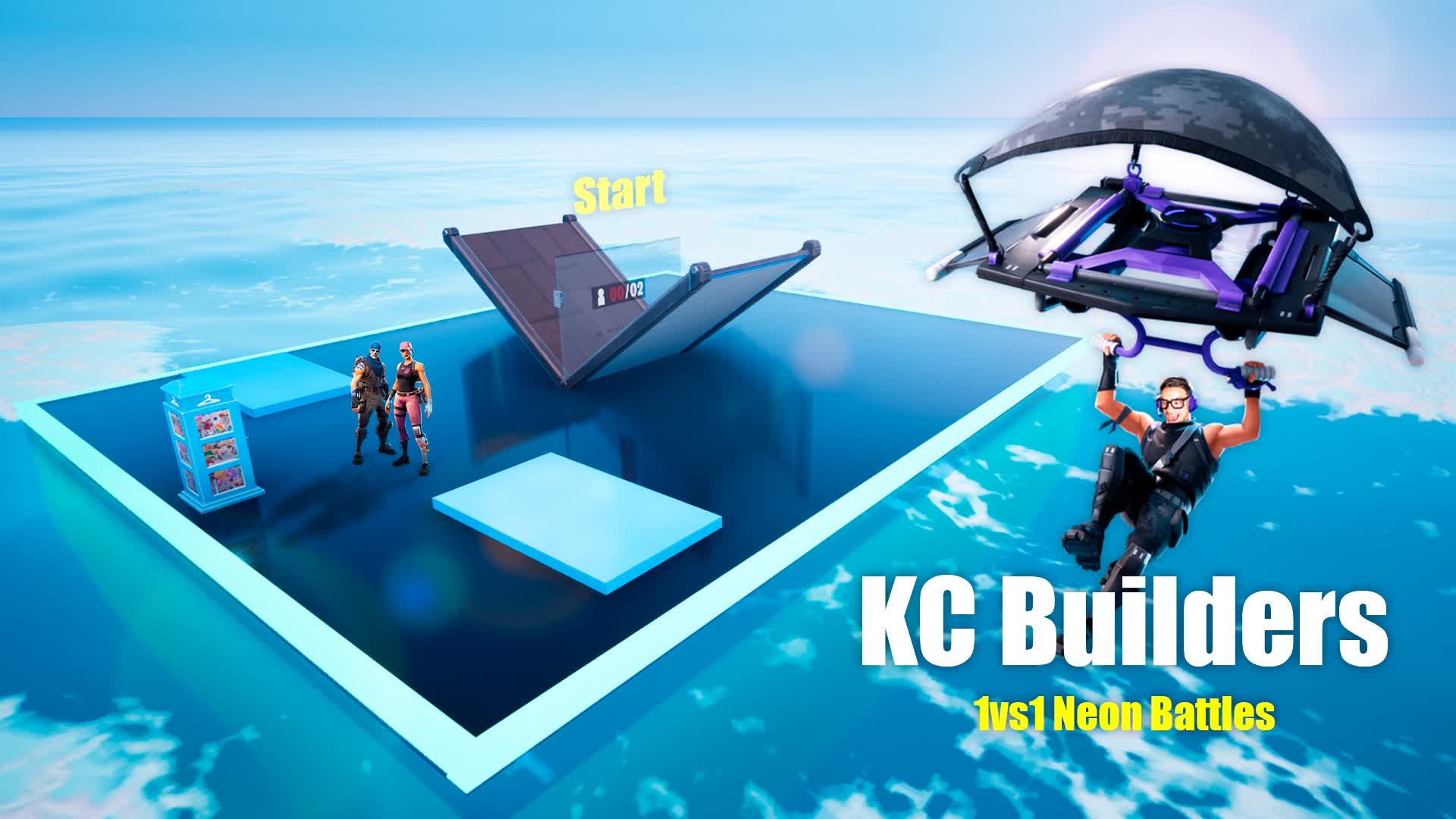 1vs1 Neon Battle 9366-8287-1146 by khrogtar - Fortnite Creative Map ...