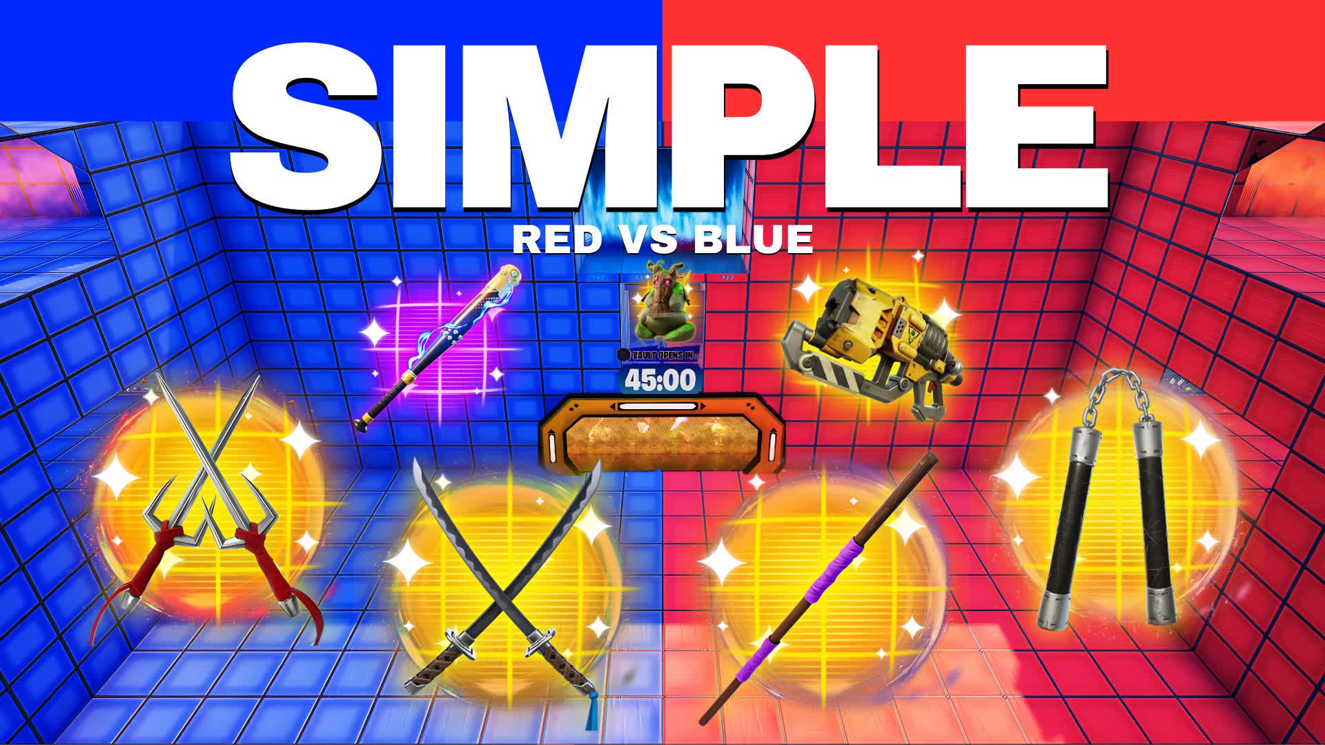 SIMPLE RED VS BLUE 🔴🔵 0158-9657-0934 by cosmin.fn1 - Fortnite Creative ...