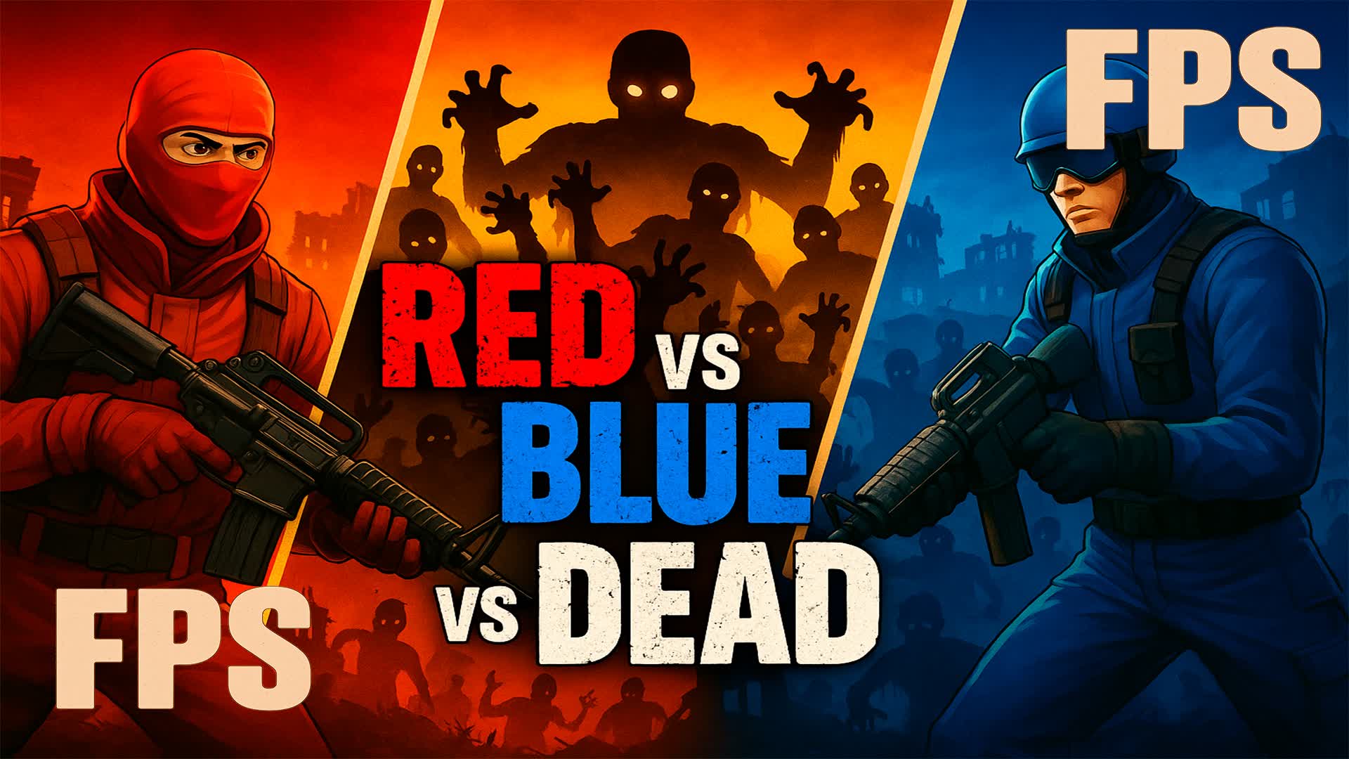 FPS: RED vs BLUE vs DEADS 9640-9662-0366 by ahabily - Fortnite Creative Map Code - Fortnite.GG