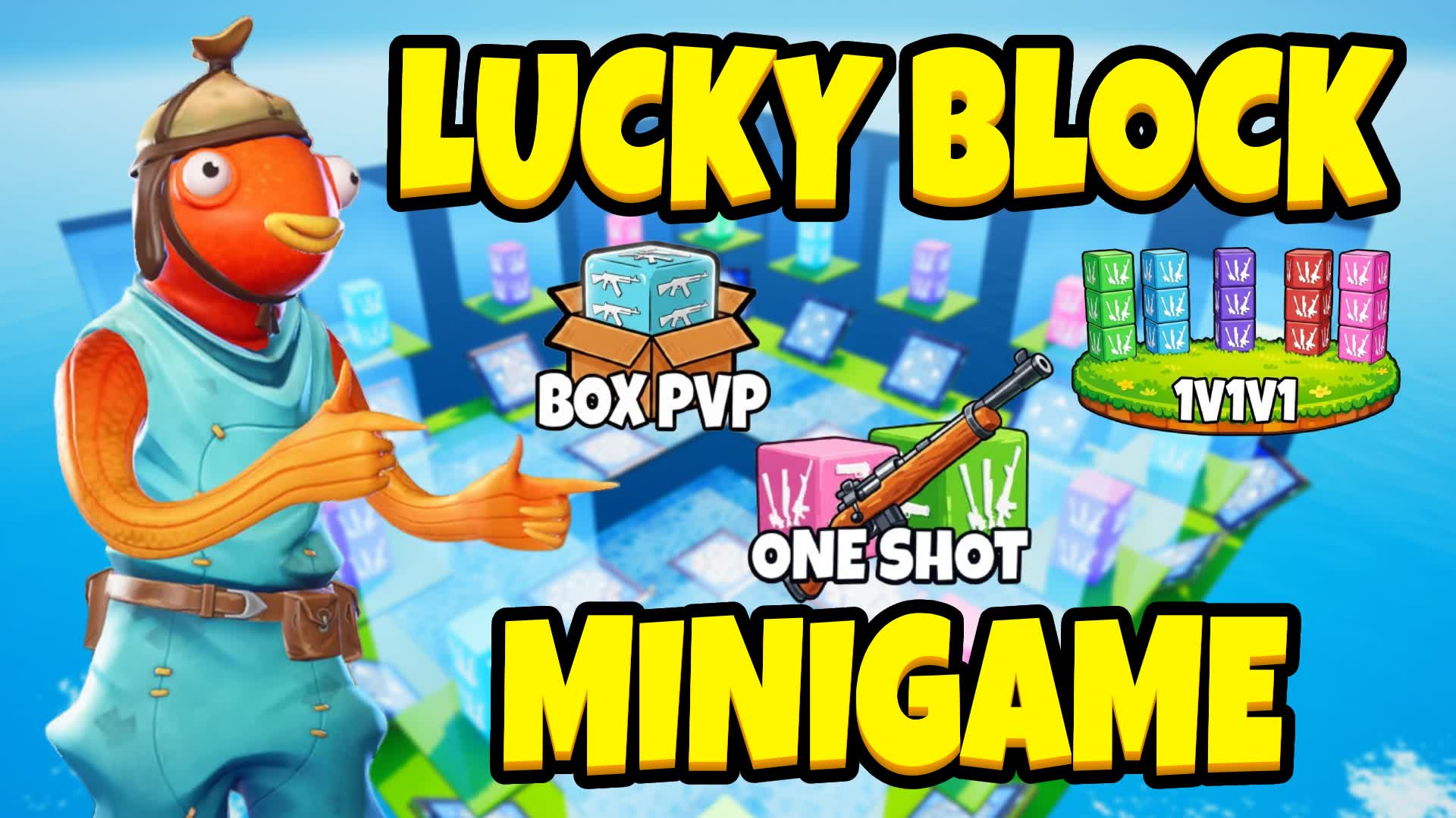 LUCKY BLOCK MINIGAMES 9474-1005-8120 by redqez - Fortnite Creative Map ...