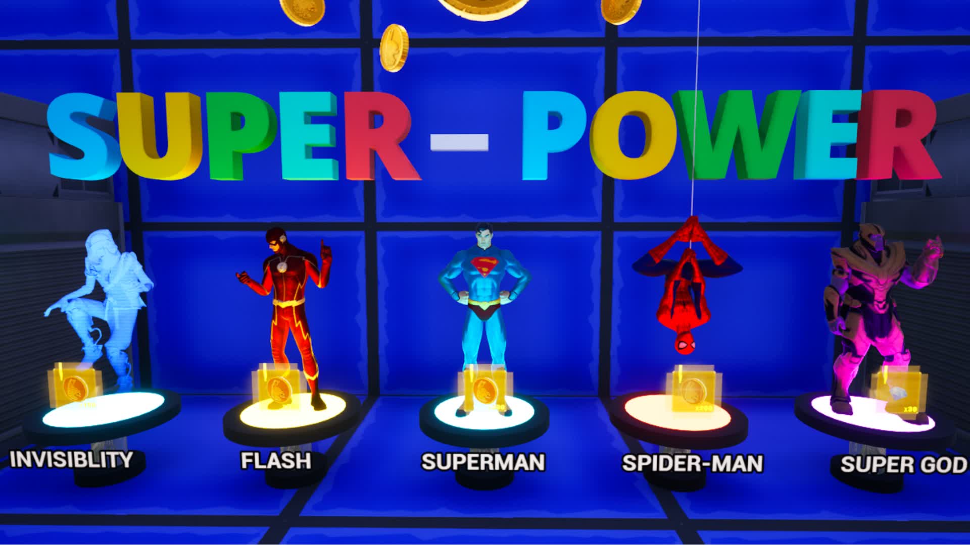 SUPERHERO 🔴 RED vs BLUE 🔵 4518-7754-9033 by toras - Fortnite Creative ...