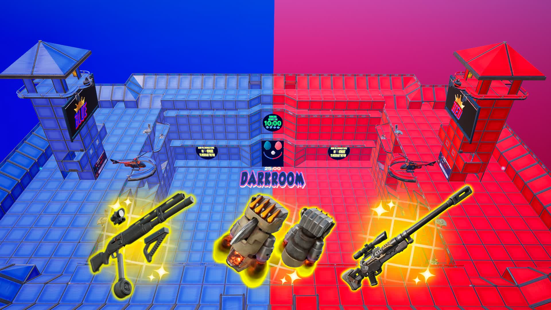 RED VS BLUE - DARKROOM 🔴🔵 7785-4793-8338 by edwash - Fortnite Creative ...