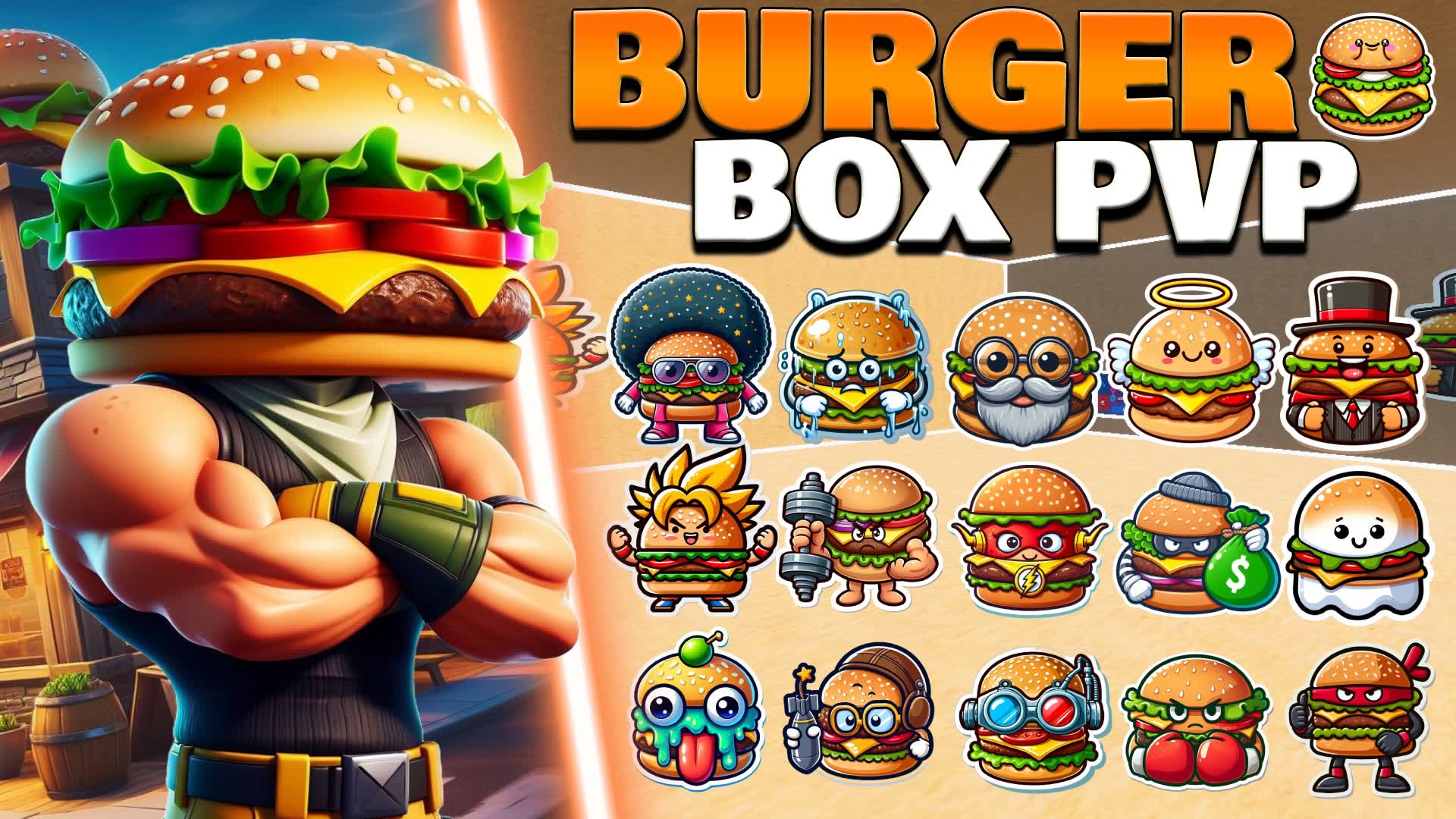 🍔BURGER BOX PVP🍔 3259-5965-1504 by samsulek - Fortnite Creative Map ...