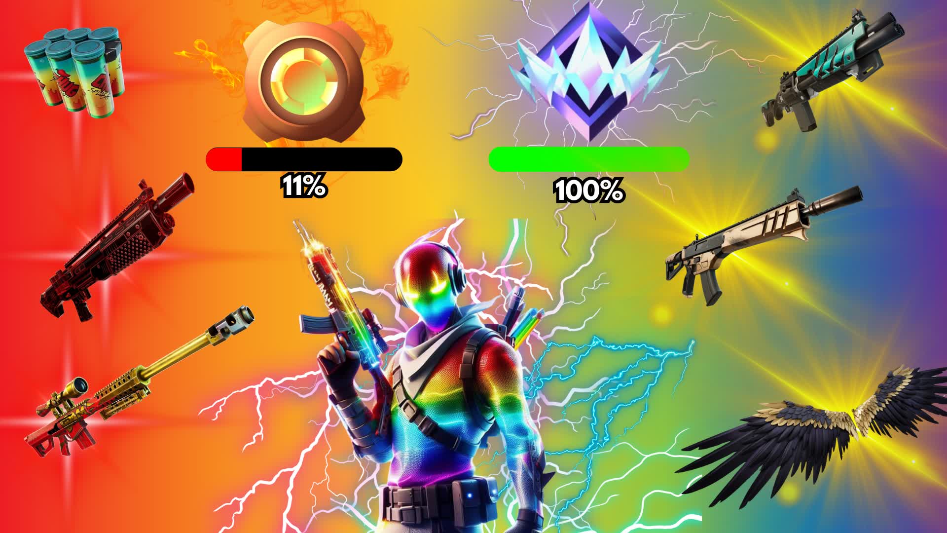 🌈INFINITE RAINBOW FFA🌈 0660-6764-0371 by varity - Fortnite Creative Map ...