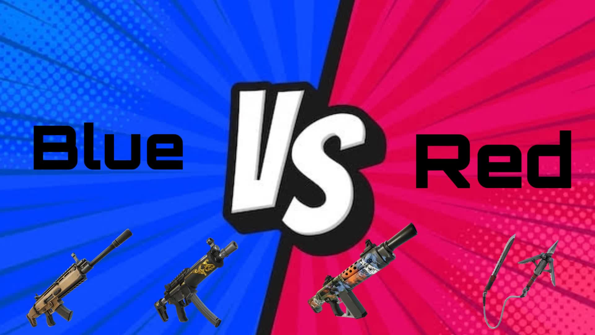 Red VS Blue *NEW WEAPONS* 1965-9001-9733 by harrisfn - Fortnite ...