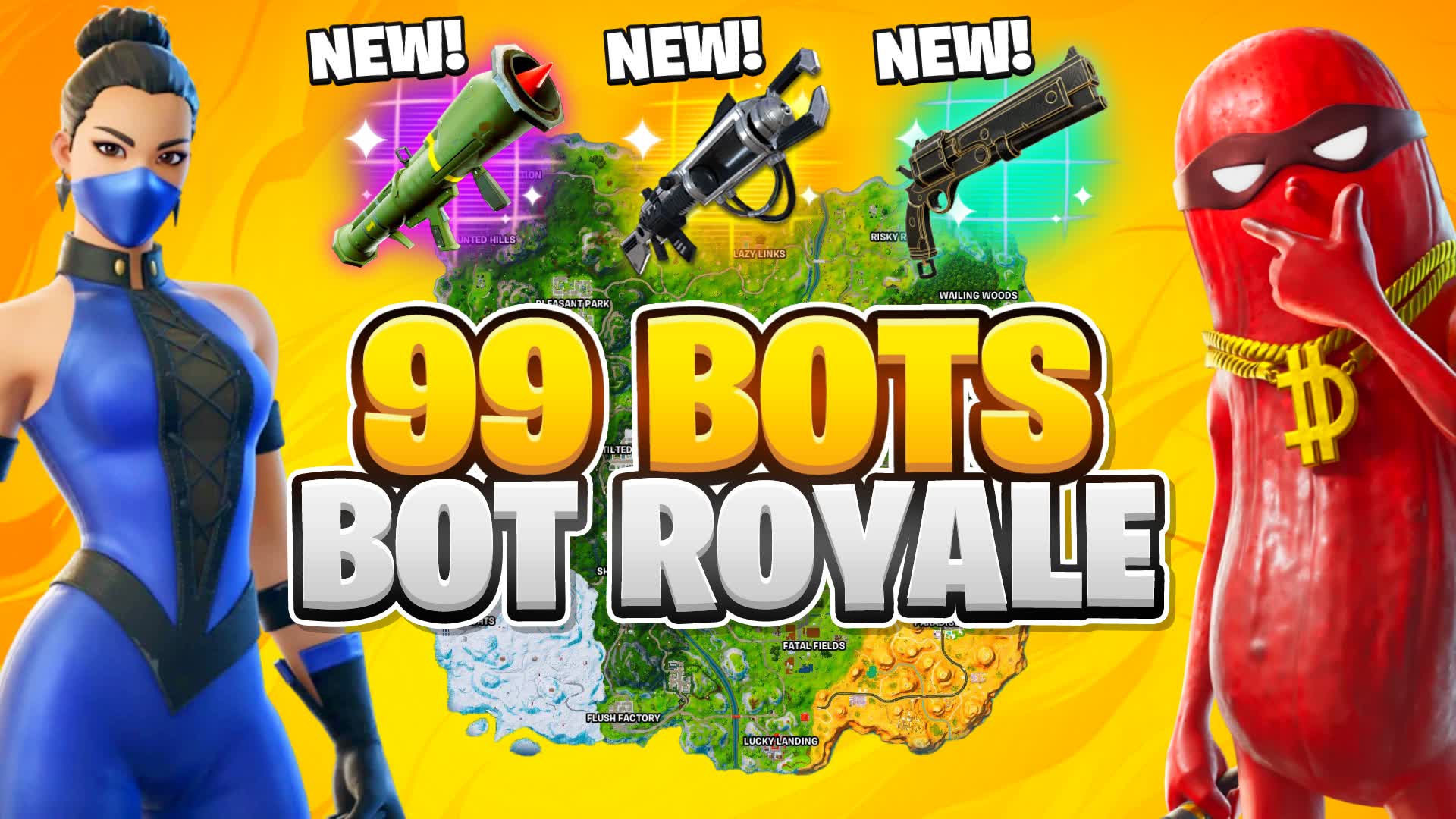 ⭐ 99 BOTS ROYALE ⭐ ALL WEAPONS 9014-9770-4070 by kularz - Fortnite ...