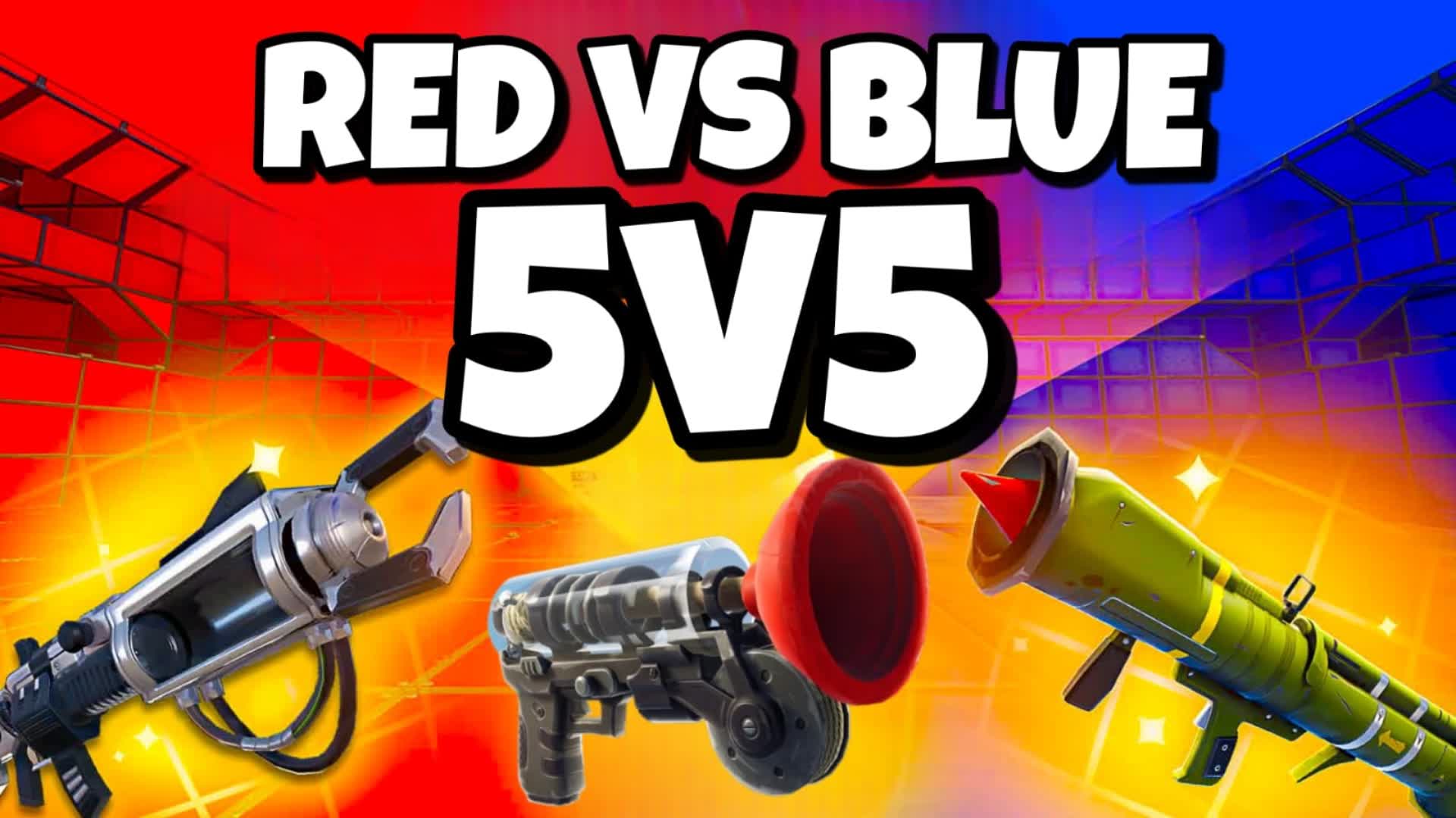 الأحمر مقابل الأزرق 5V5 9745-6631-6260 من ابتكار ha0 - Fortnite