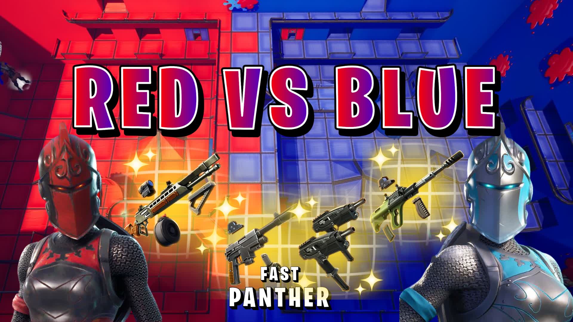 RED VS BLUE 🐆PANTHER🐆 9789-7421-0969 by jhandexcali - Fortnite Creative ...