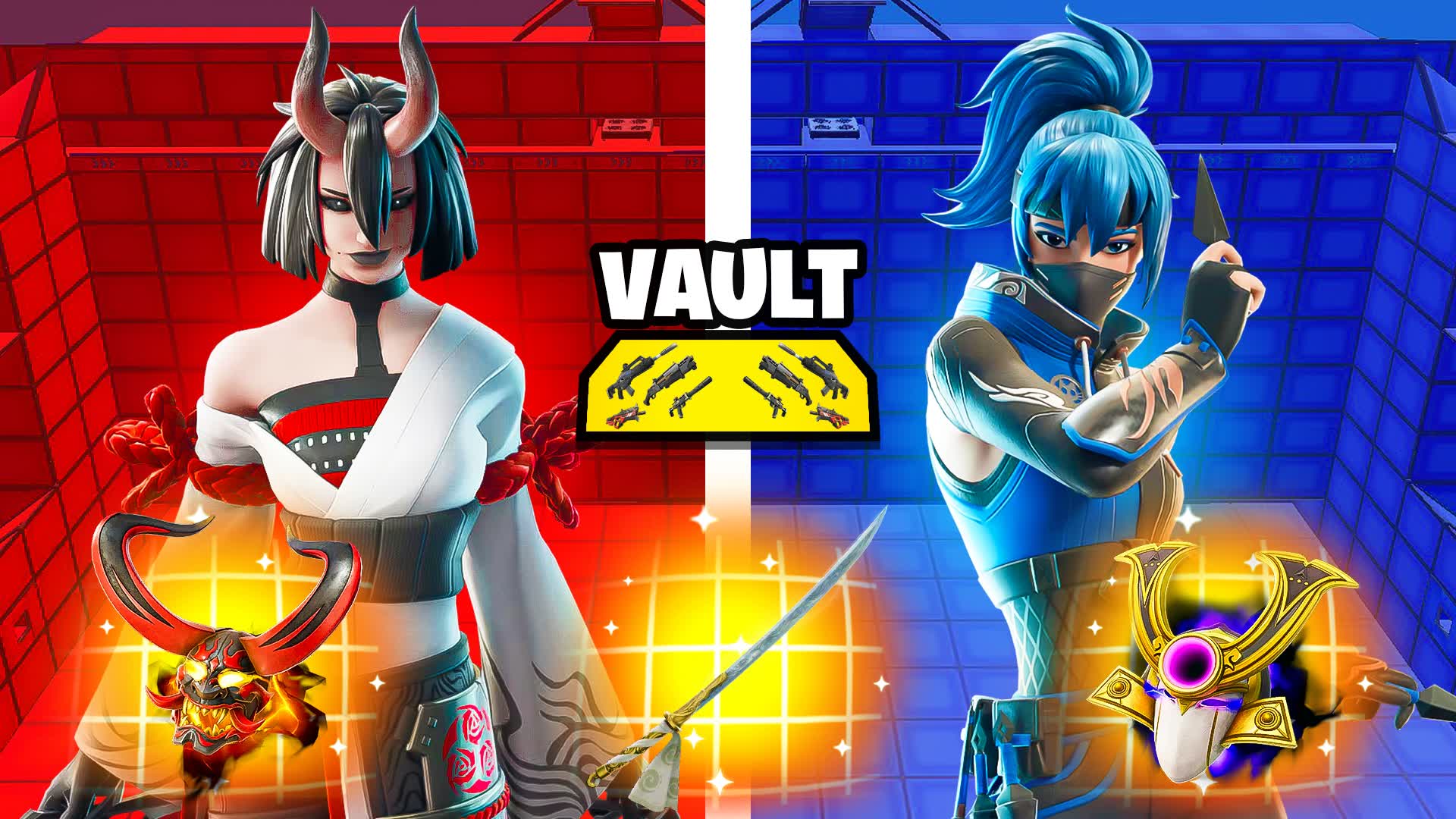 Ultimate Red vs Blue Hero🔴🔵 0095-7889-4811 by mrofka - Fortnite ...