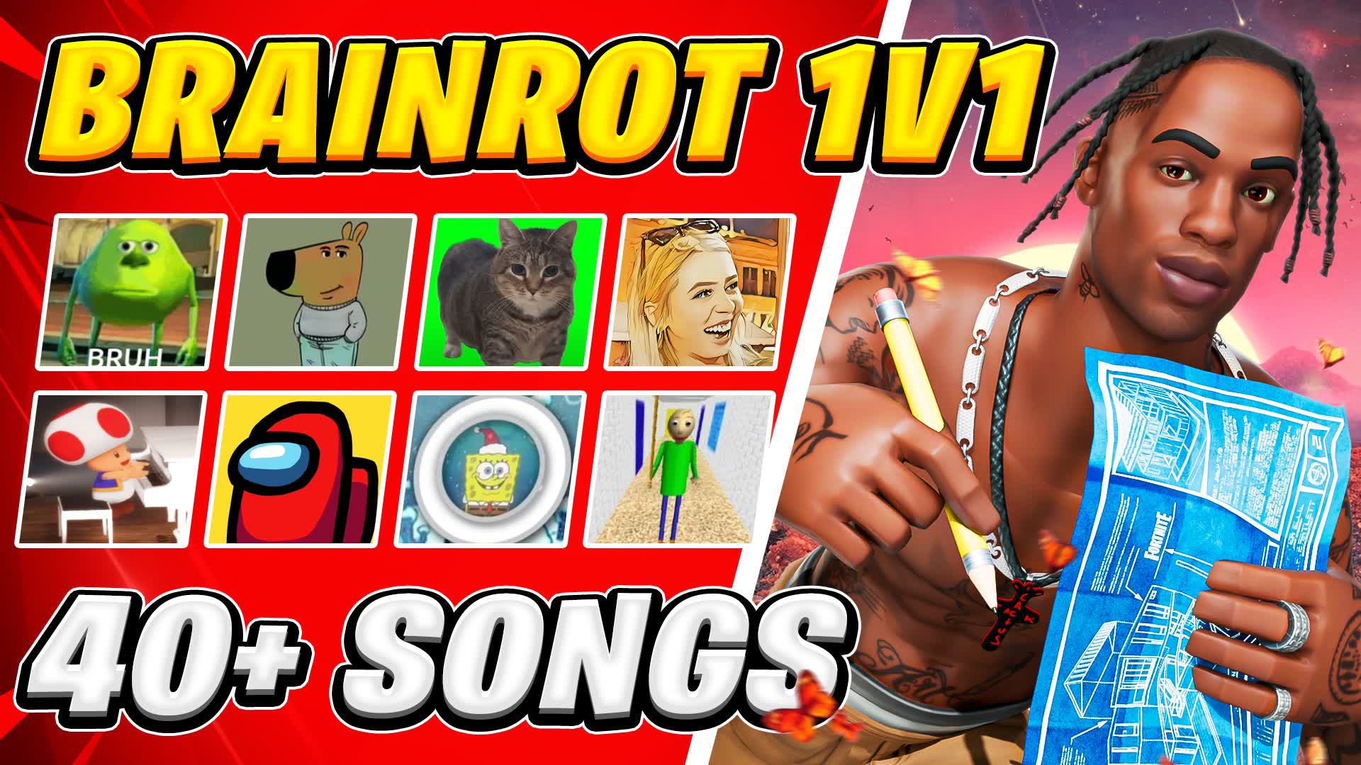 🧠BRAINROT 1V1 [ 40+ Tracks]🎵 0783-7813-1360 by kingarthurtheiii ...