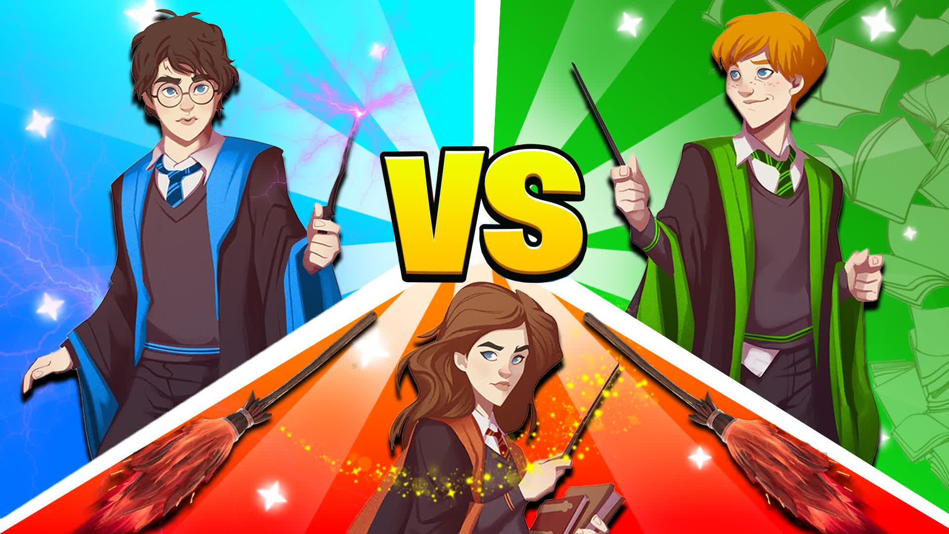 🆕 HARRY VS RON VS HERMIONE 🥇 8388-7467-4754 by bstudios - Fortnite ...