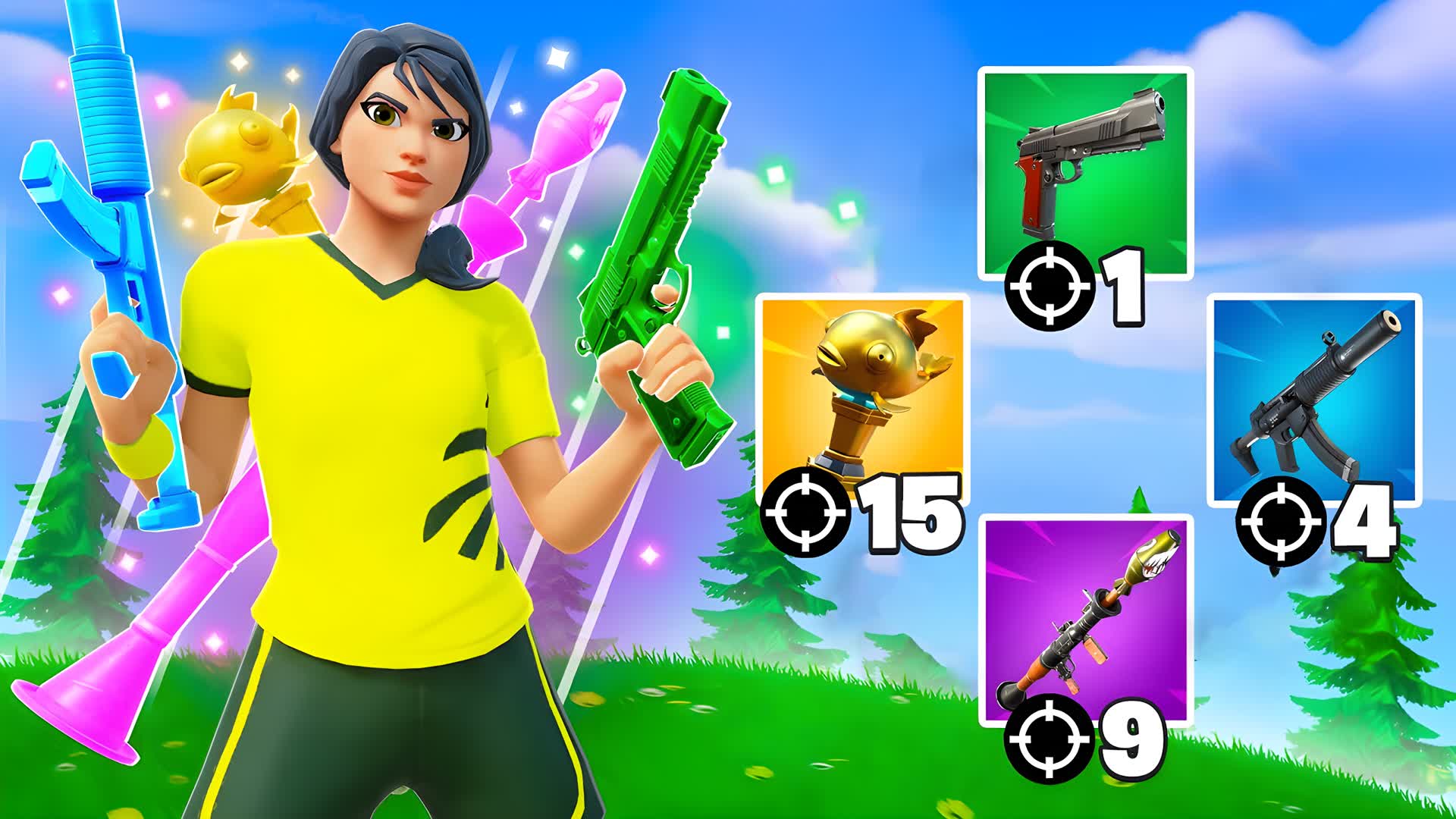 SPEED GUN GAME 💥 5189-7714-6844 by pokeg - Fortnite