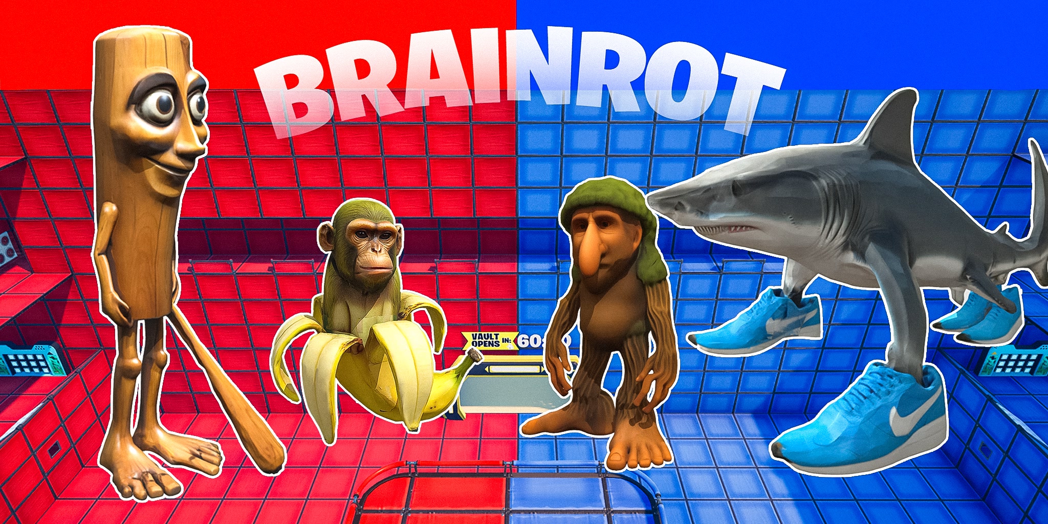 ☘️SMALL BRAIN ROT☘️🔴RED VS BLUE🔵 0267-2147-6521 by n1kola - Fortnite ...