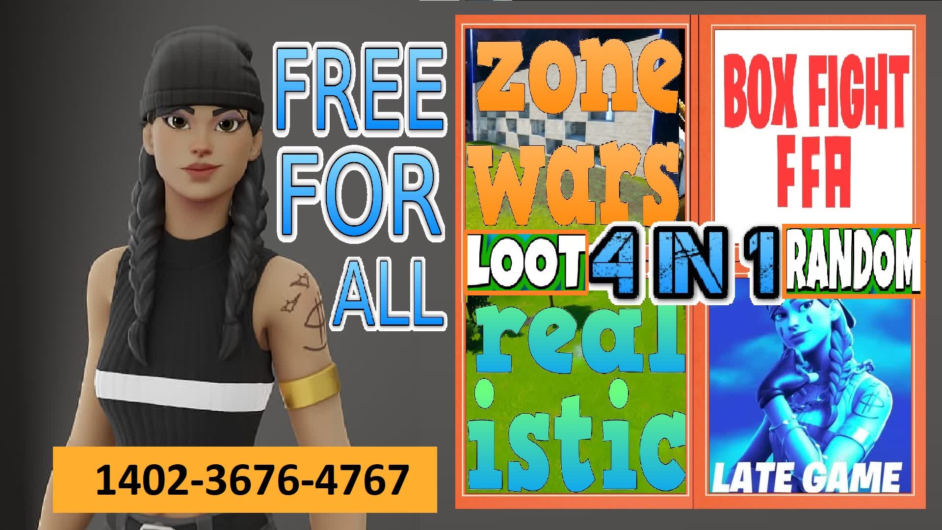 Free for all [4 in 1] 1402-3676-4767 by slx_srgames_xd - Fortnite ...