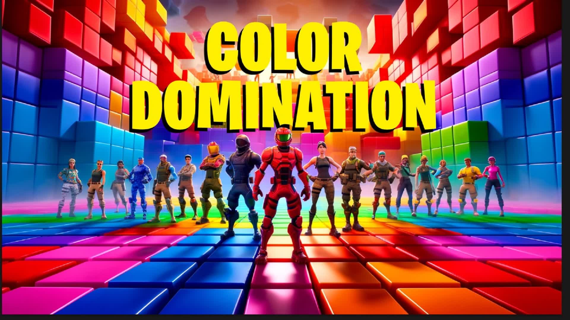 COLOR DOMINATION - LARGE 🏆🌈 4424-8636-8938 by cebygames - Fortnite ...