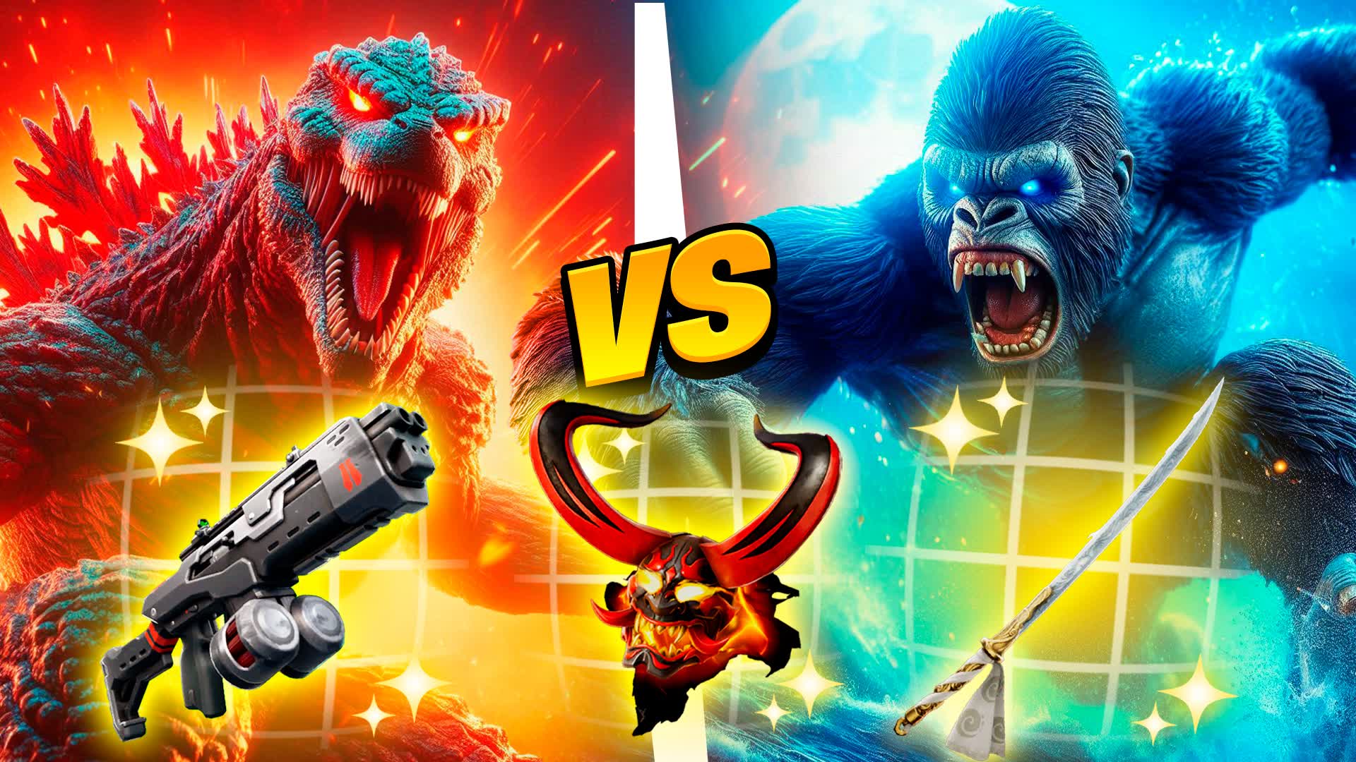 GODZILLA VS KING KONG🔴🔵 0414-2483-6492 by two-brothers - Fortnite ...