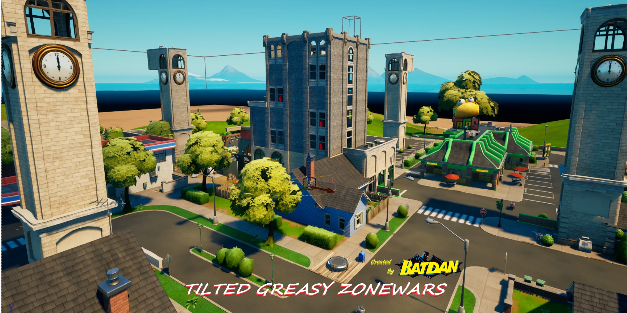 Tilted Zonewars in Greasy Grove - UEFN 7017-7106-4667 by batdan ...