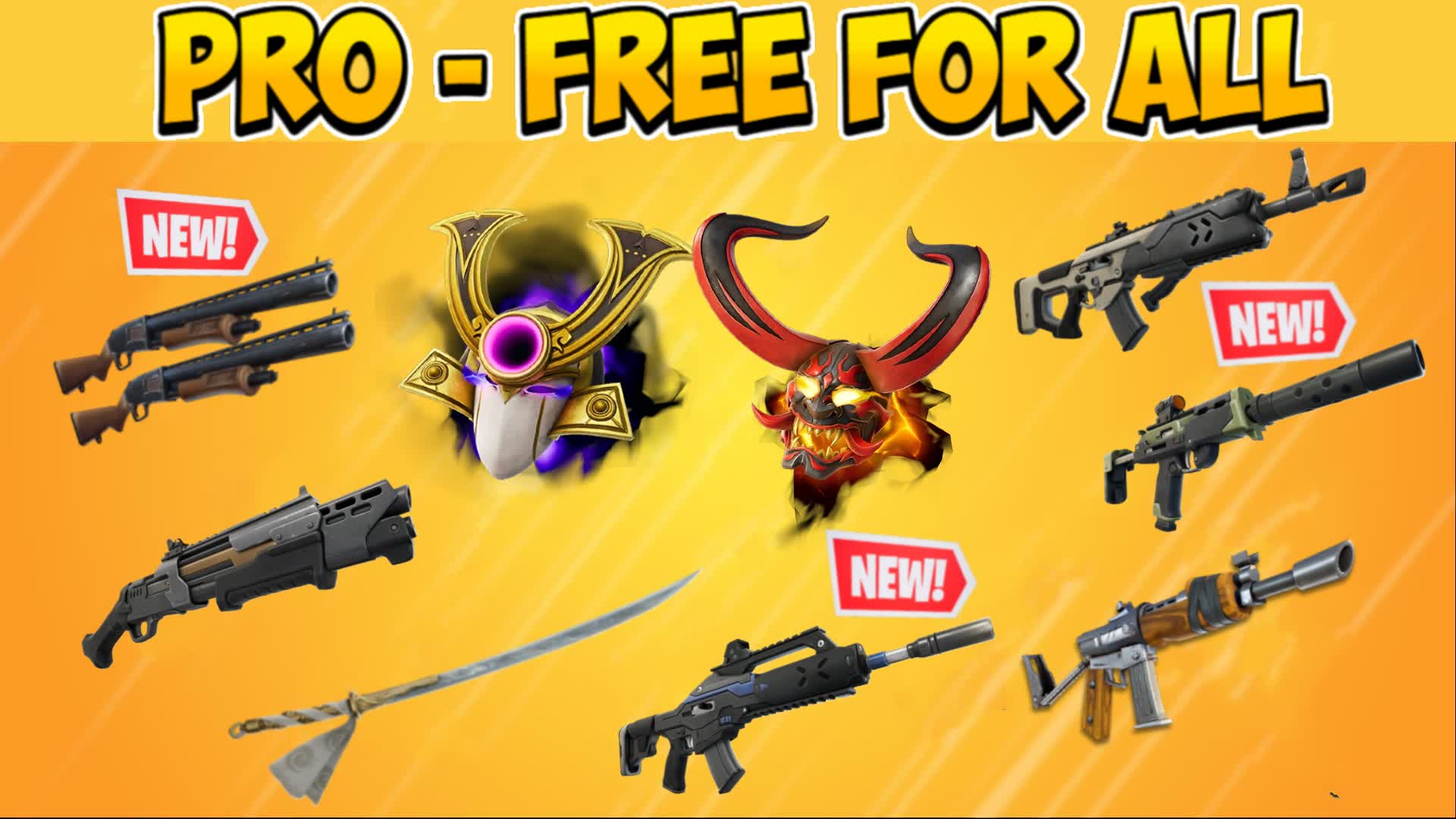 PRO🏆ALL WEAPONS - FREE FOR ALL 5074-1440-9290 by swapz - Fortnite Creative Map Code - Fortnite.GG