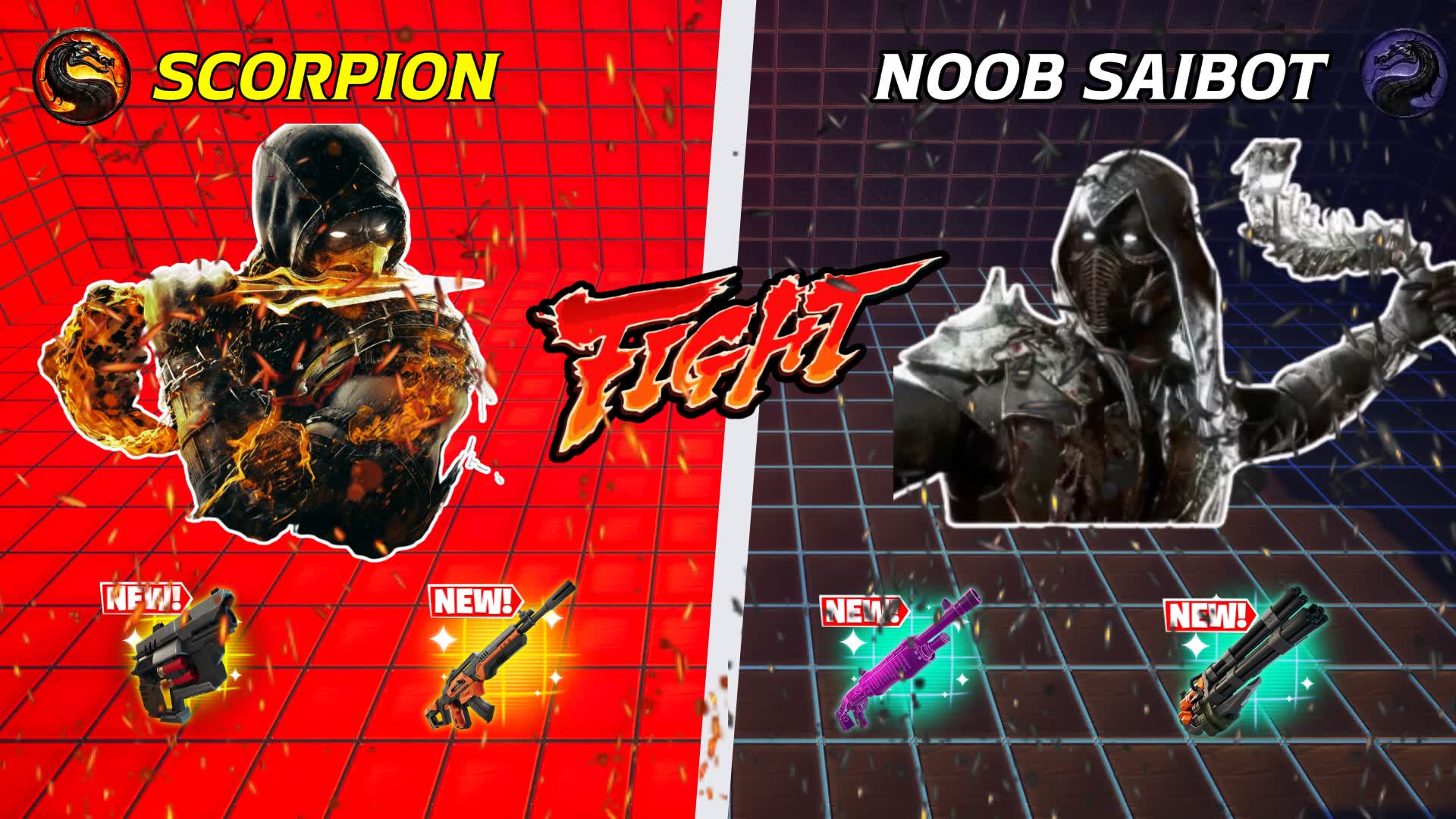 MK RED VS BLUE – SCORPION VS NOOB SAIBOT 6110-7785-5178 by devicerx ...