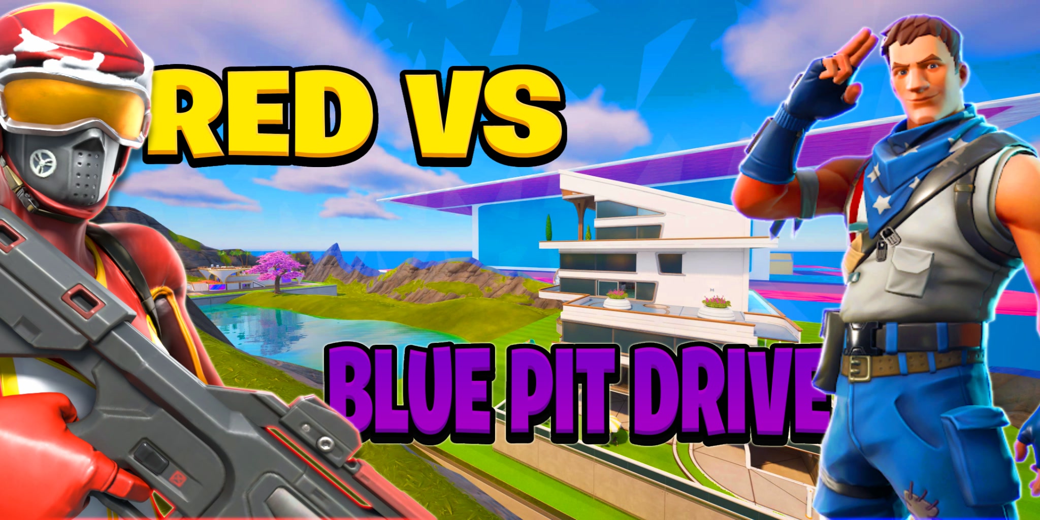 Red vs Blue Pit Drive 3443-6416-8218 by creatorpj - Fortnite Creative ...