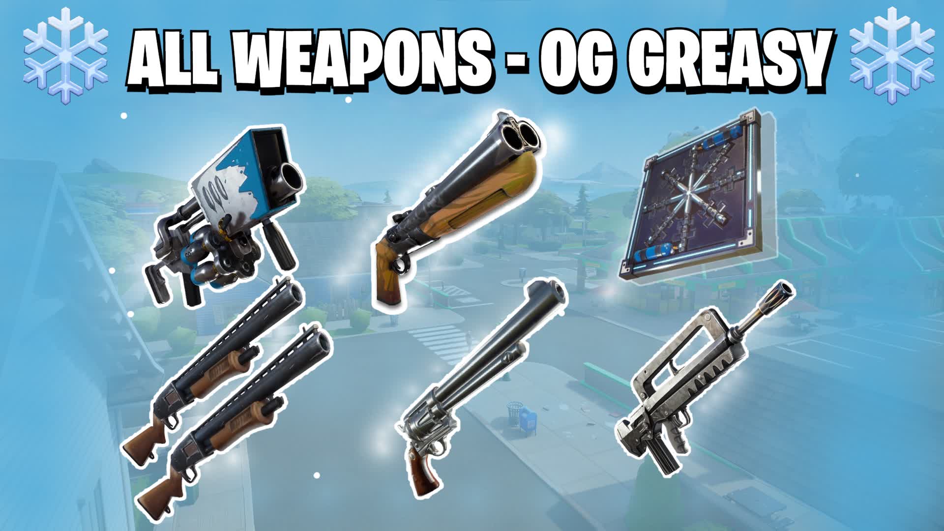 ALL WEAPONS - OG GREASY⭐ - 1657-9276-4651 | Fortnite Zone