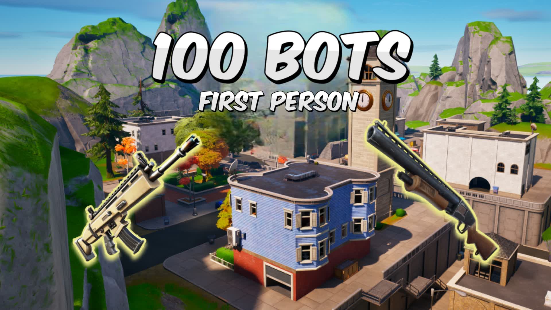 Tilted Towers 100 Bots (FIRST PERSON) 🔫 0252-1461-4810 by zynkzynk ...