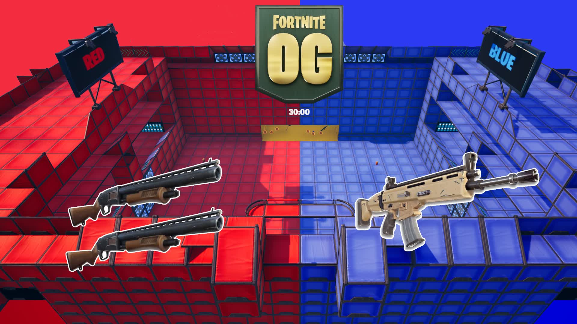 🚀CHAPTER 5 RED VS BLUE⭐ 5178-5896-3251 by xsweeze - Fortnite Creative ...