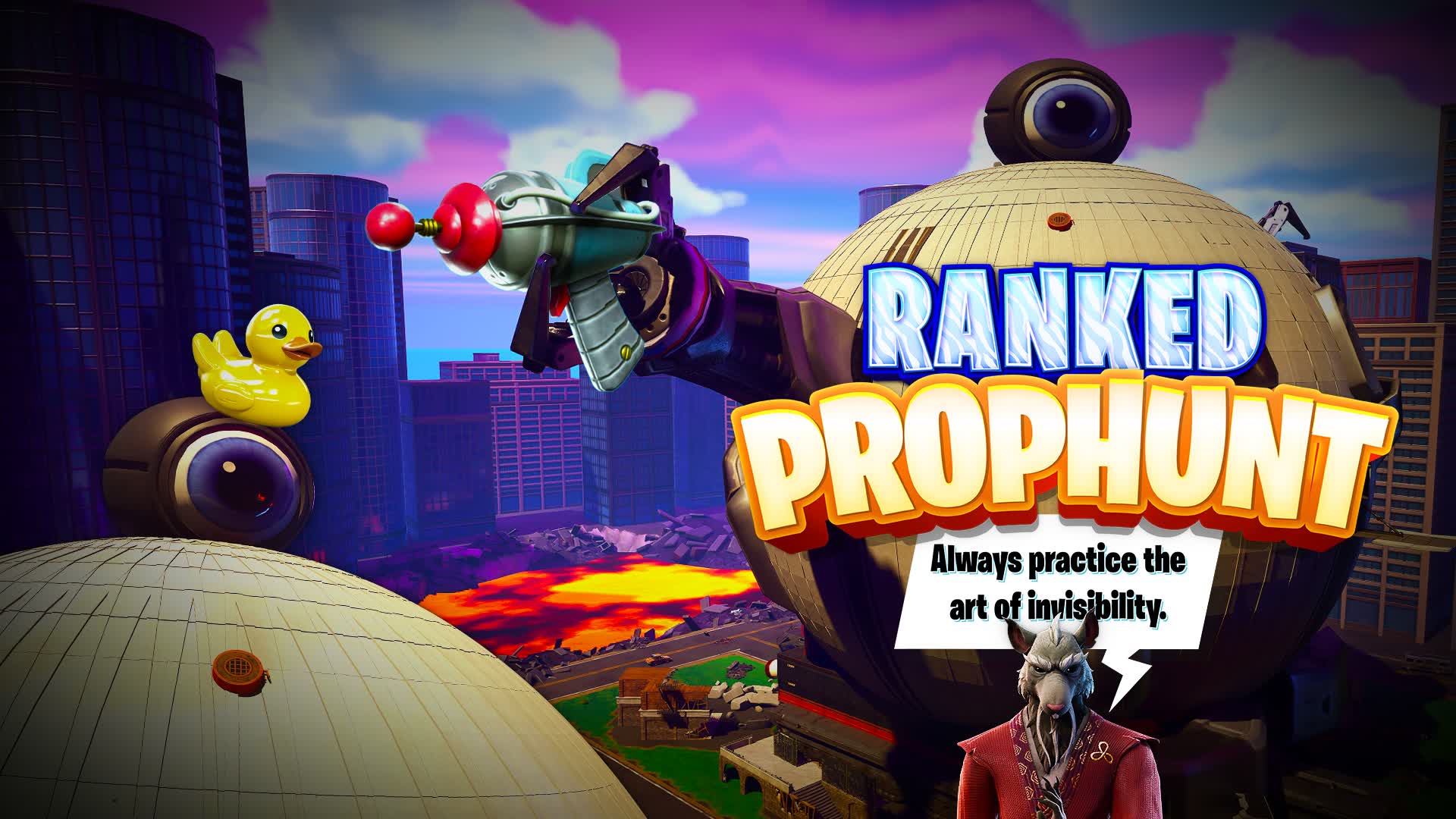 Prop Hunt Technodrome RANKED TMNT Game 7087-6211-3785 من ابتكار antiviii - Fortnite