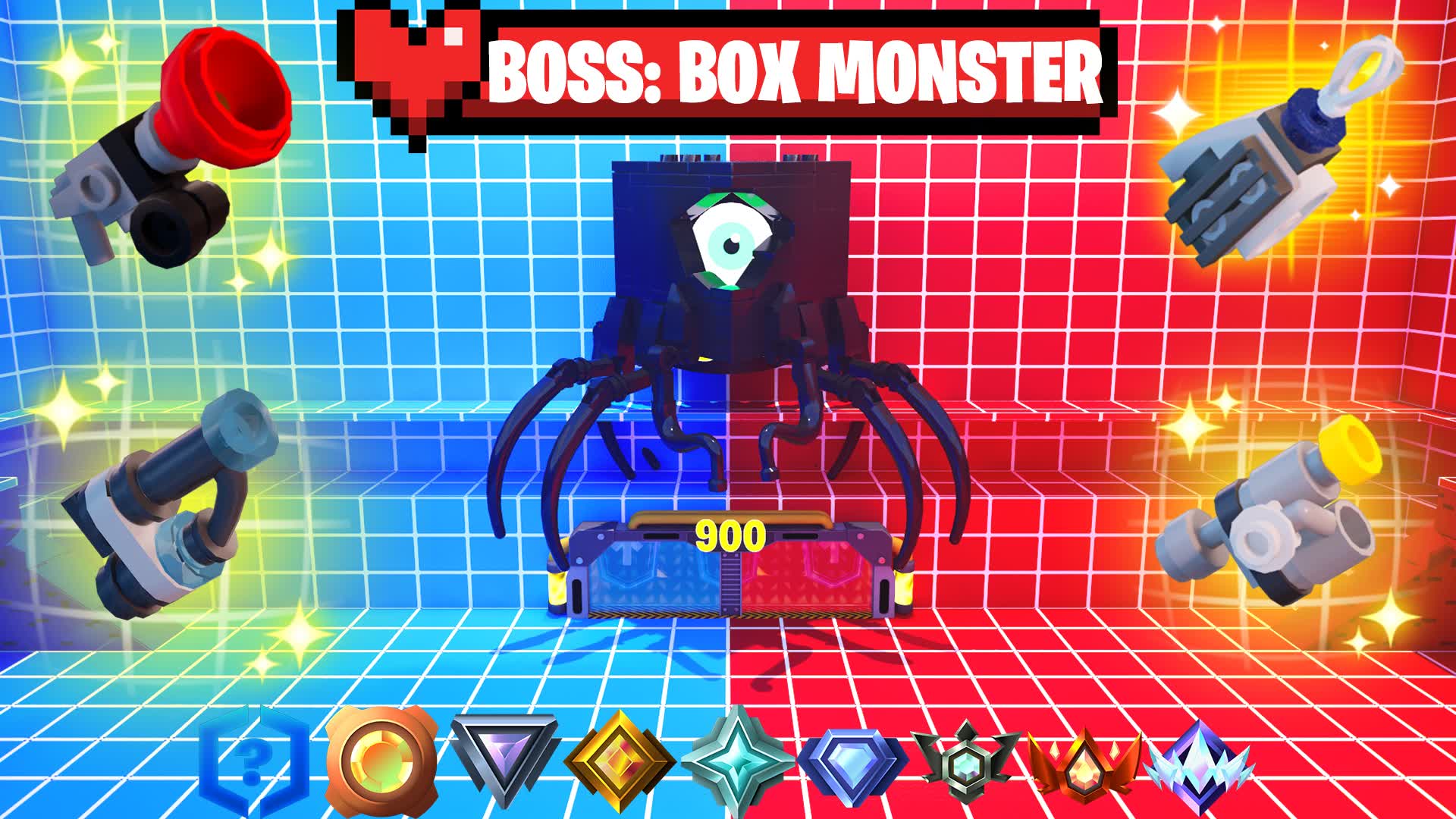 🗡️BRICK BOSS🗡️ 🔴RED VS BLUE🔵 2426-8918-8826 by landform - Fortnite ...