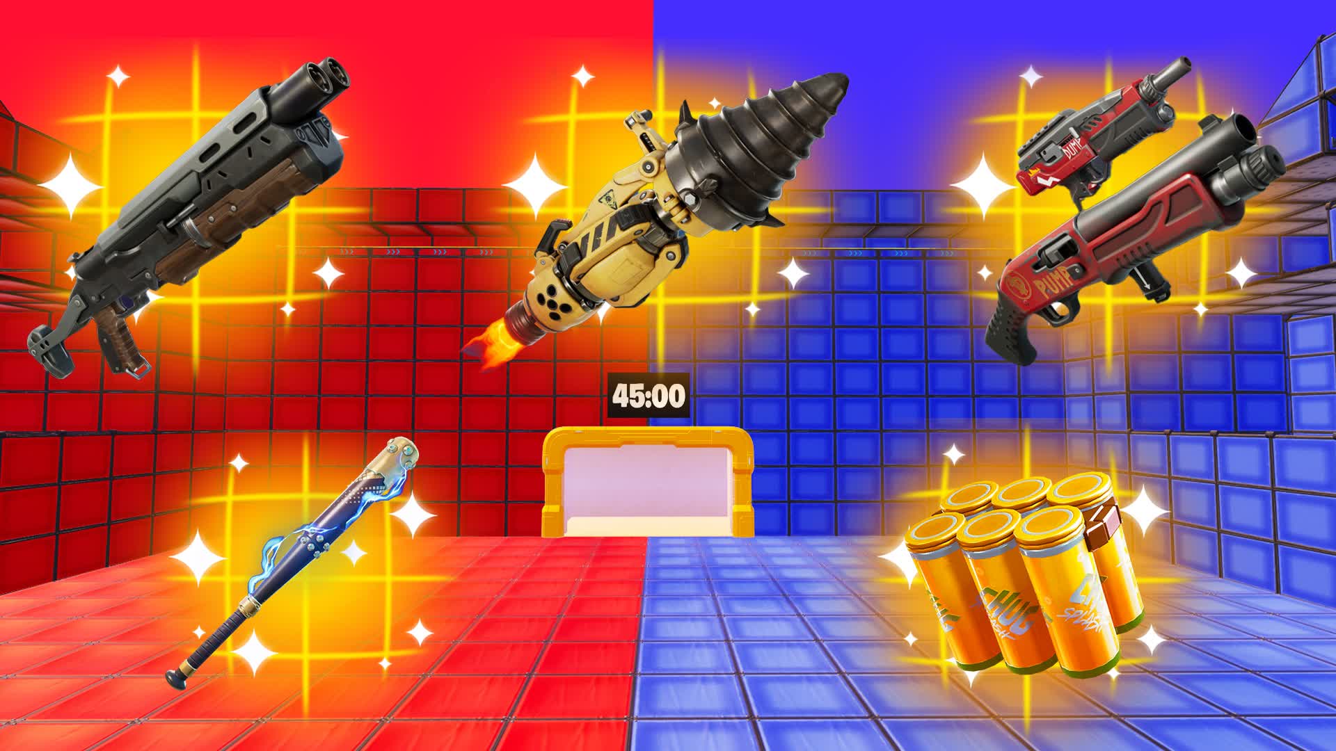 Crazy Mega Red VS Blue 🔴🔵 5670-0236-2345 by blasty - Fortnite