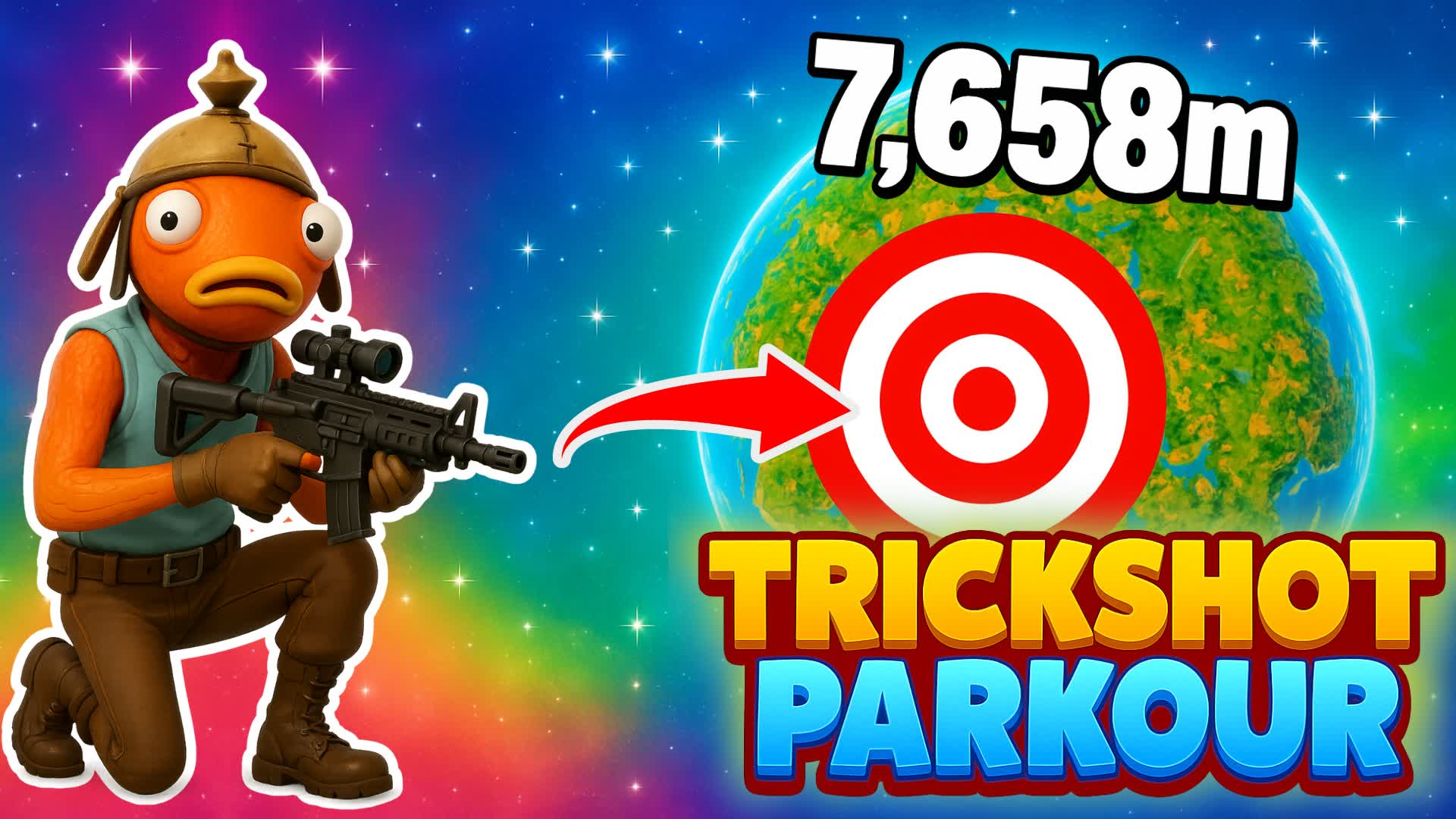 BASIC EASY TRICKSHOT PARKOUR🎯-100LEVELS 0510-0322-6940 by cocos_fps - Fortnite Creative Map Code ...