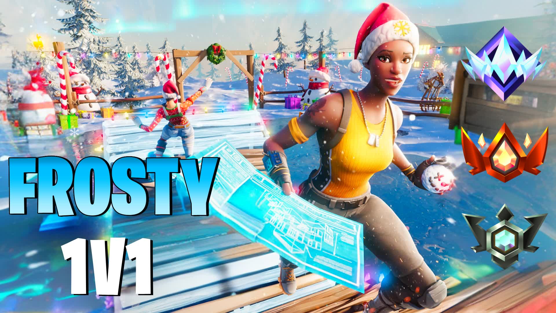 FROSTY 1V1 BUILD FIGHTS🎄 9850-0601-8863 من ابتكار mapsbymalli - Fortnite