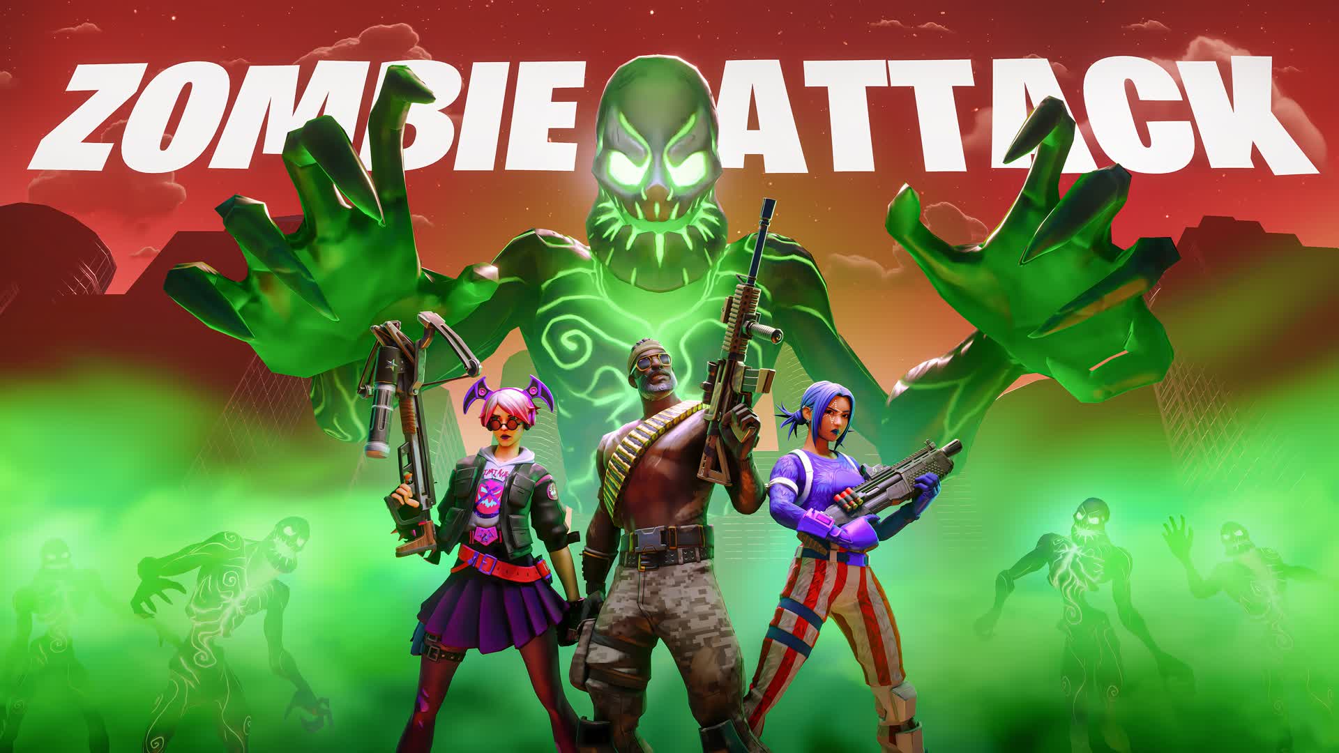 ZOMBIE ATTACK🧟 4051-4057-5971 by jhoe - Fortnite Creative Map Code ...