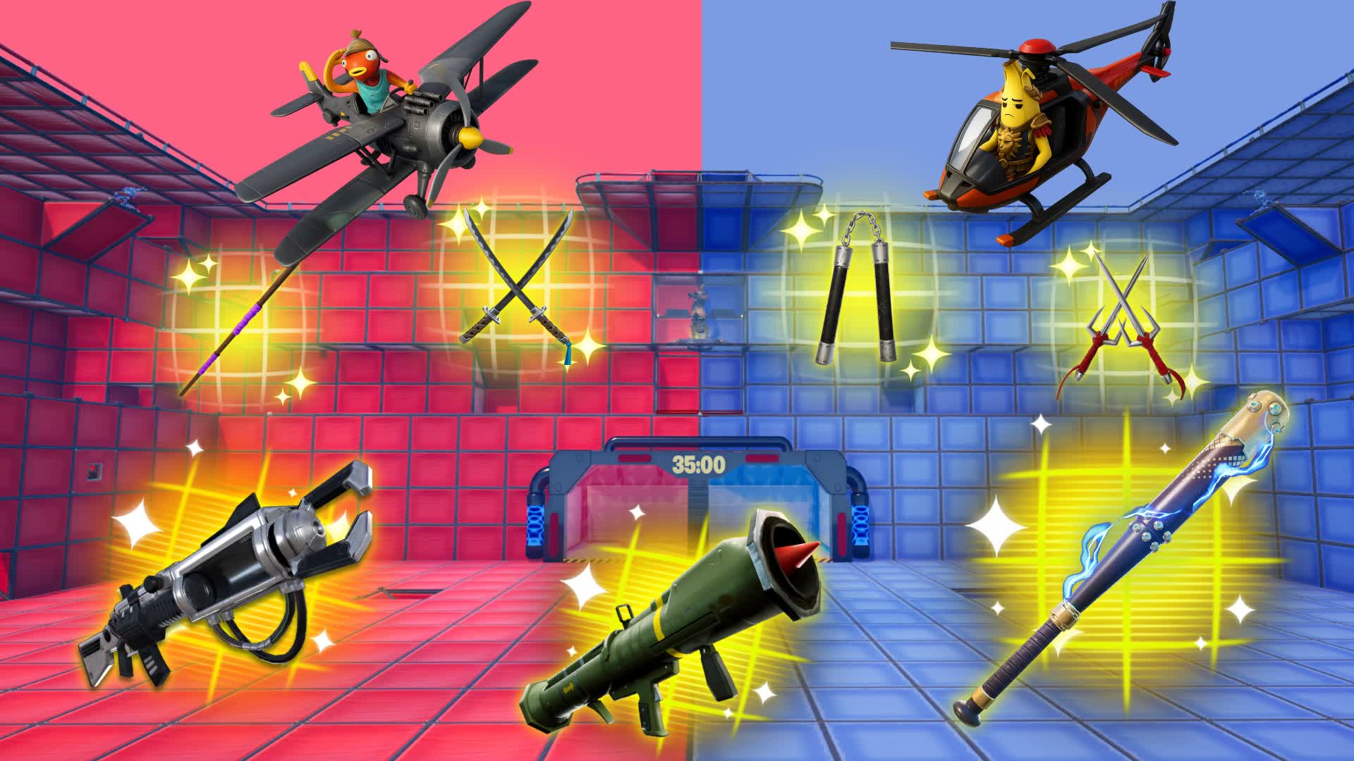 TMNT TOTAL INSANITY 🔴RED VS BLUE🔵 0103-0932-5529 by draivn - Fortnite ...