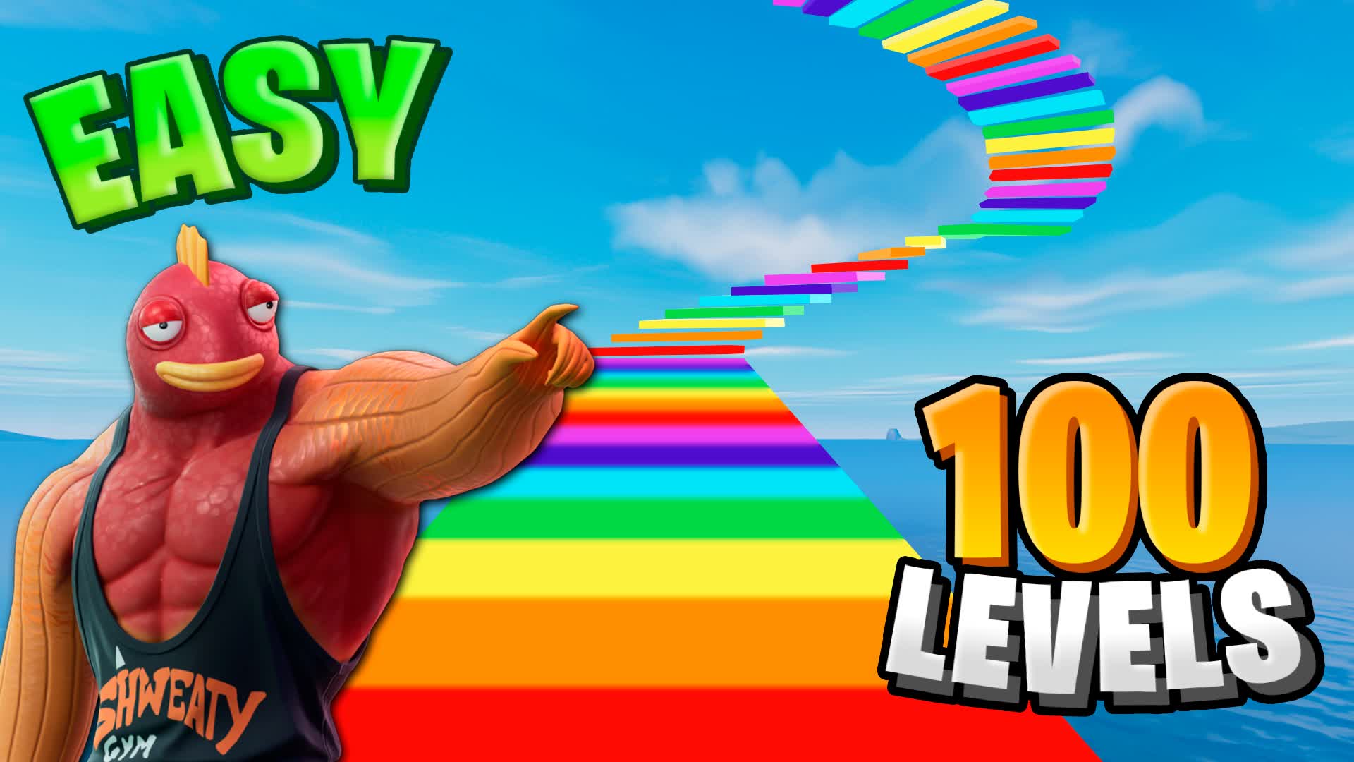 100 Level Obby Parkour Easy ⭐ 2921-4330-6800 by jhowwillian - Fortnite Creative Map Code ...