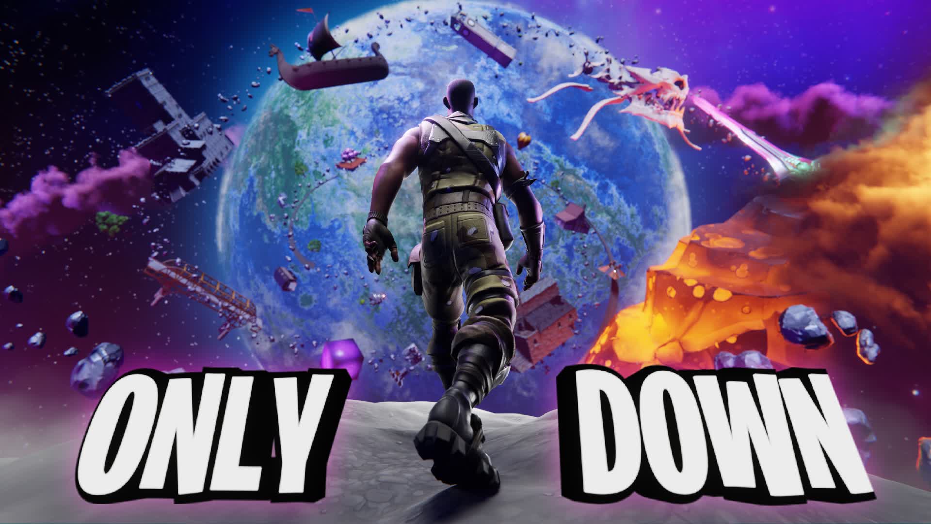 ONLY DOWN (EASY) 7293-8340-5418 by ferooo - Fortnite Creative Map Code ...