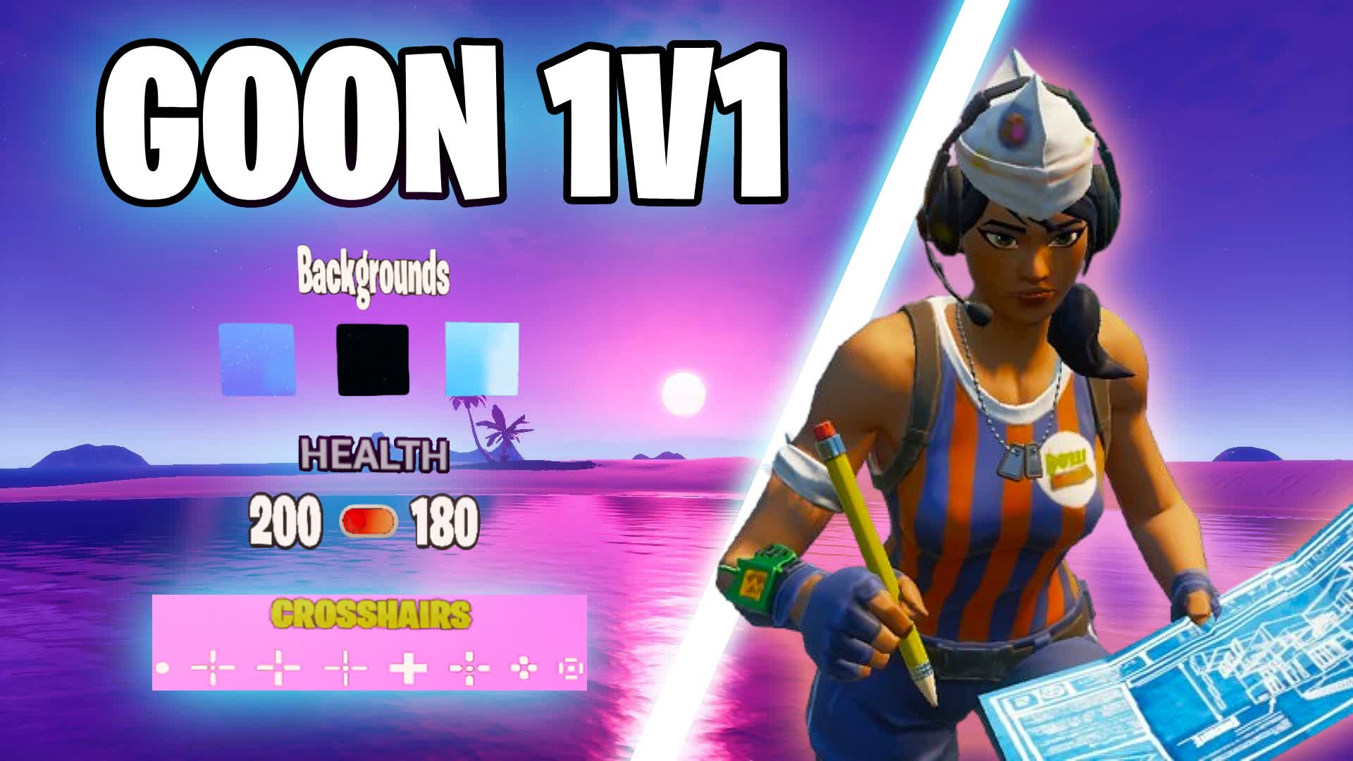 🔥 GOON 1V1 Build Fight 🔥 8430-4122-5615 من ابتكار donpatron - Fortnite