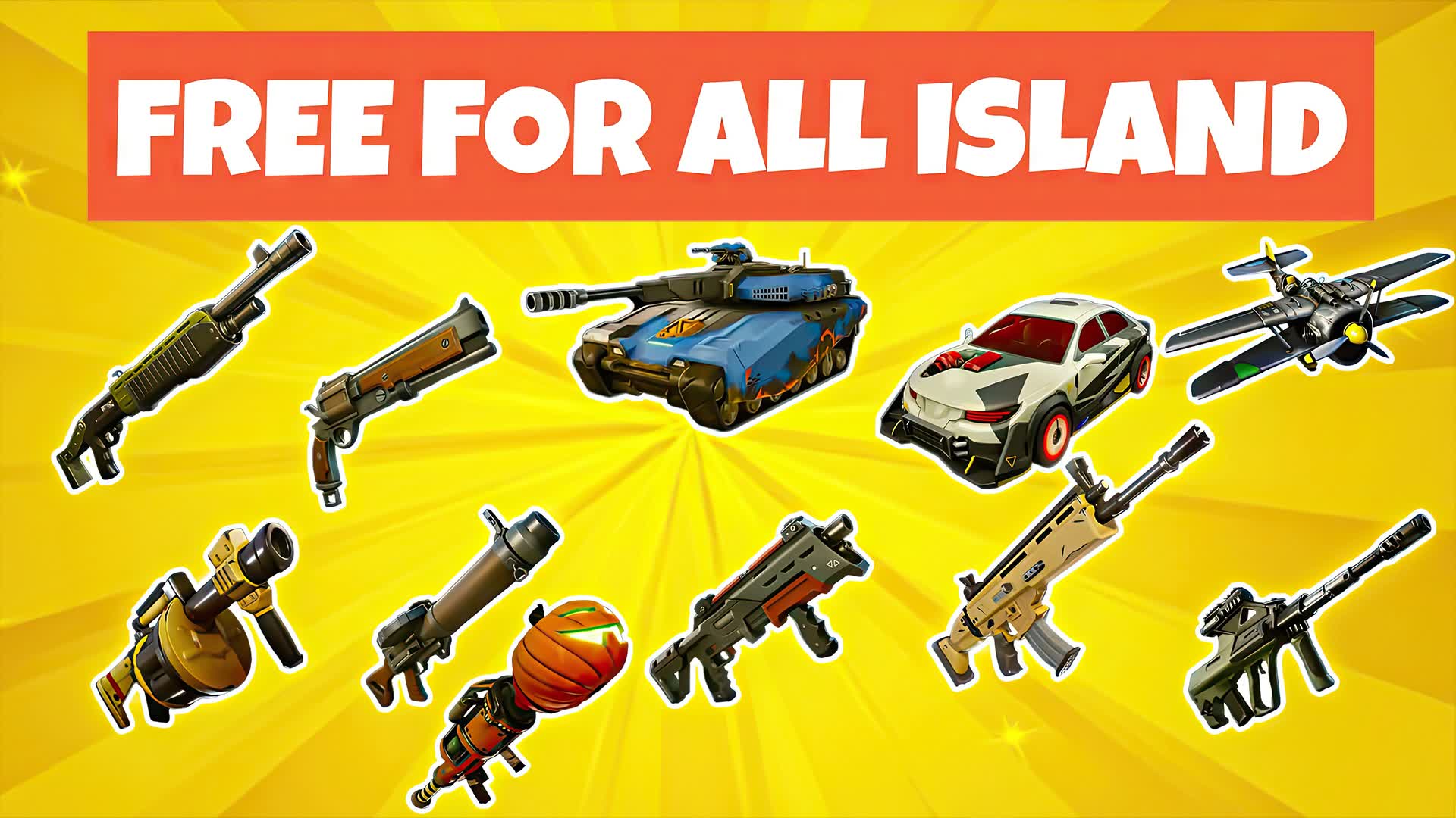🏝️🔫 FREE FOR ALL ISLAND - EVERY GUN 🔥 2455-3198-4900 by nebularphantom ...