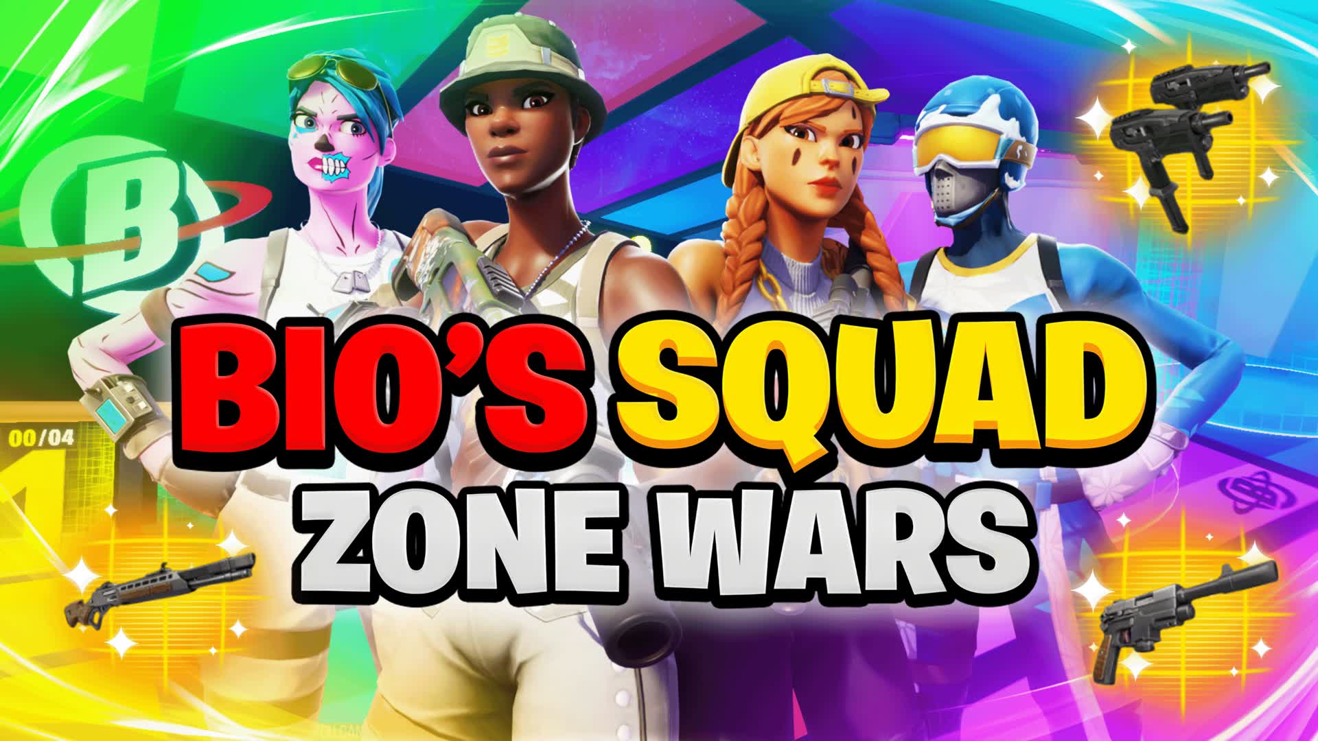 💛Bio's SQUAD ZONE WARS💛 32 PLAYER 0007-2048-2784 by bio - Fortnite ...