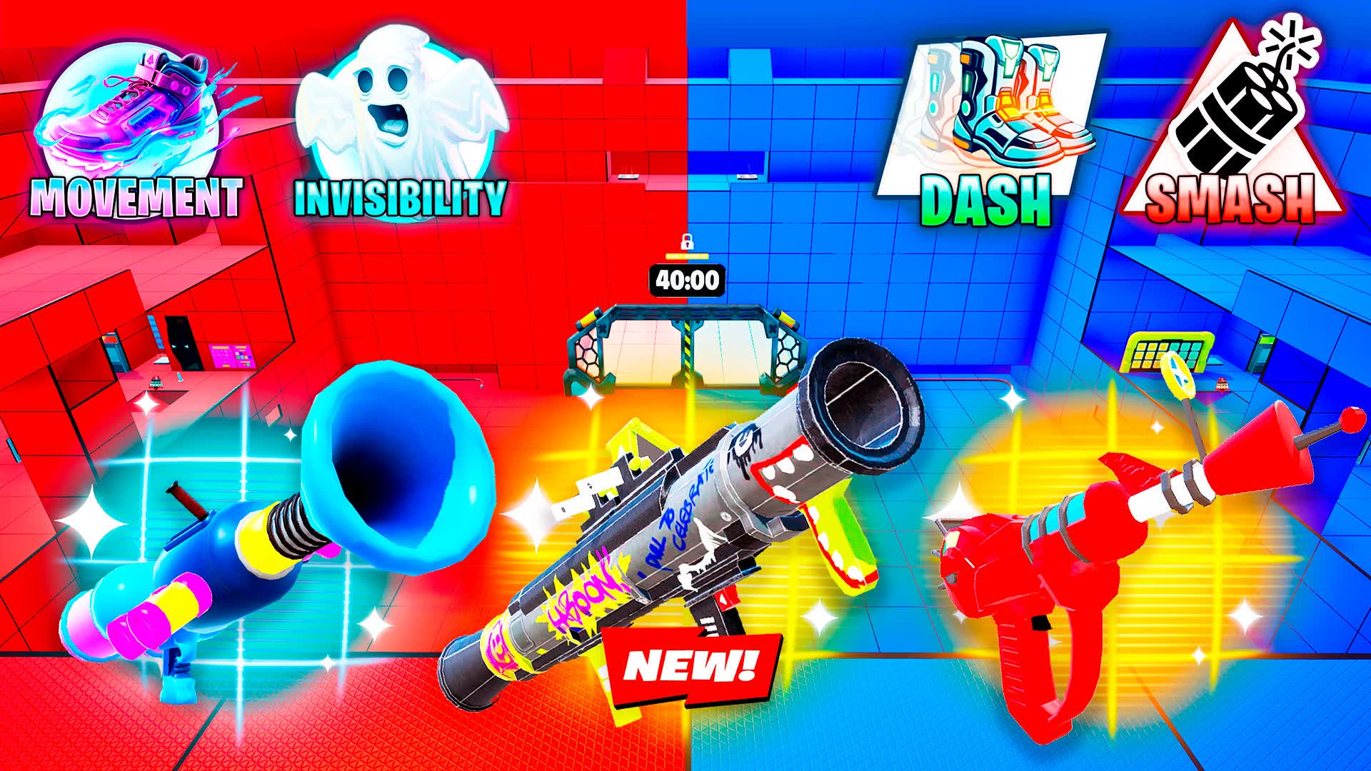 SUPER RED VS BLUE 🔴🔵(ALL WEAPONS+CARS) 8003-3708-2036 by hwsa ...