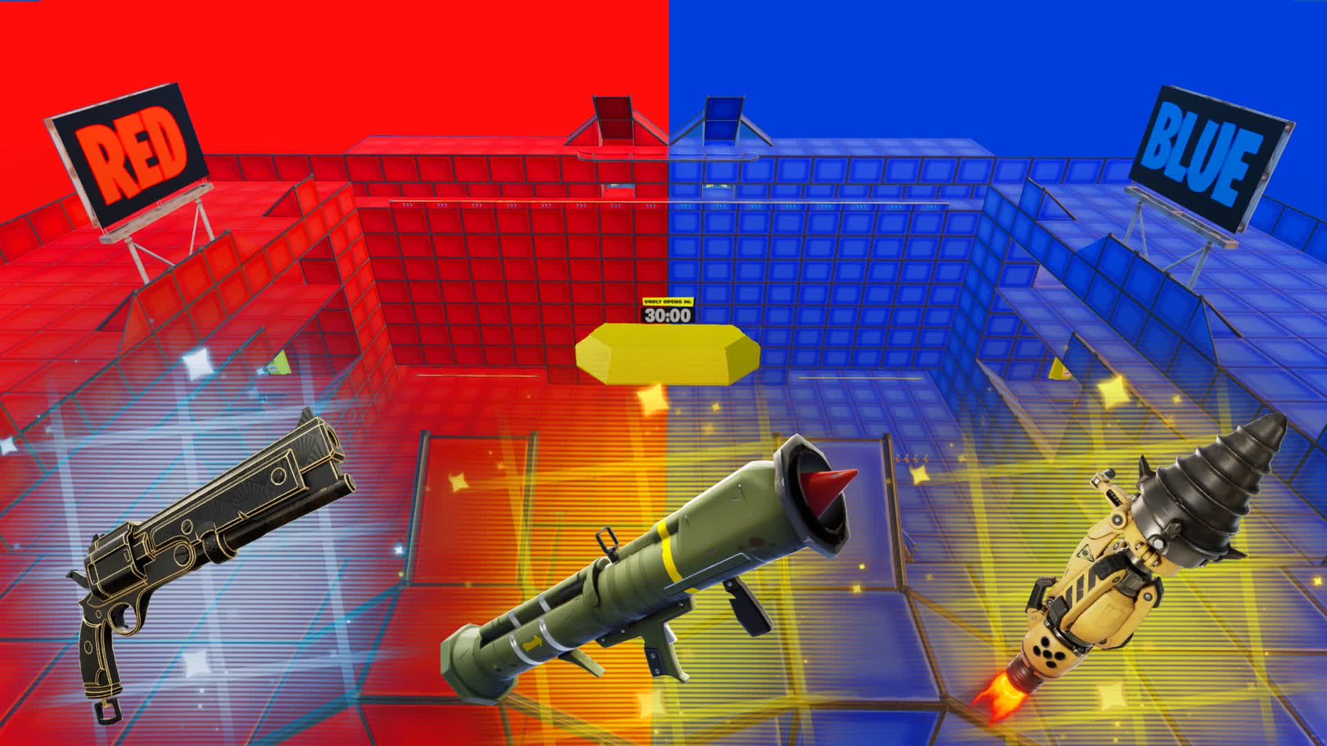 Red vs Blue all Guns 2595-4753-7738 by yesper - Fortnite Creative Map ...