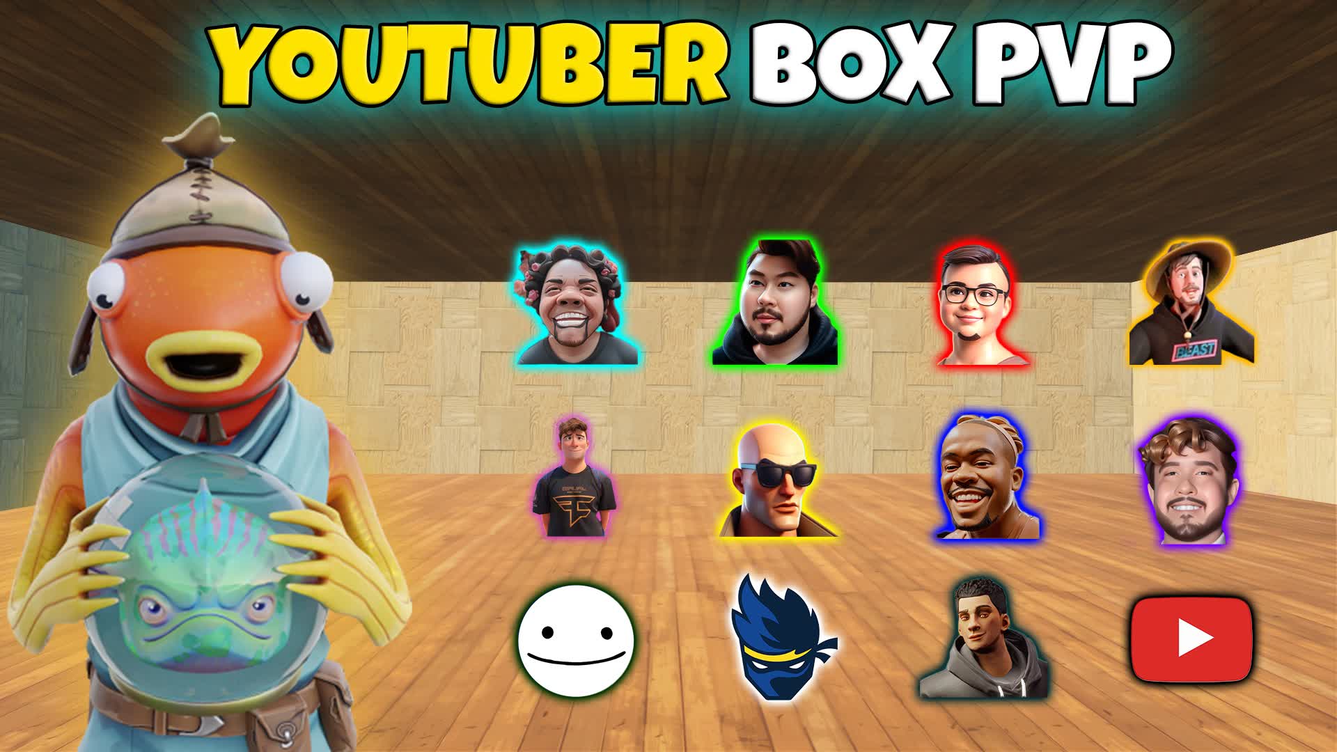 🔥Youtuber BOX PVP📦 9745-4984-8120 by kentaw - Fortnite Creative Map ...