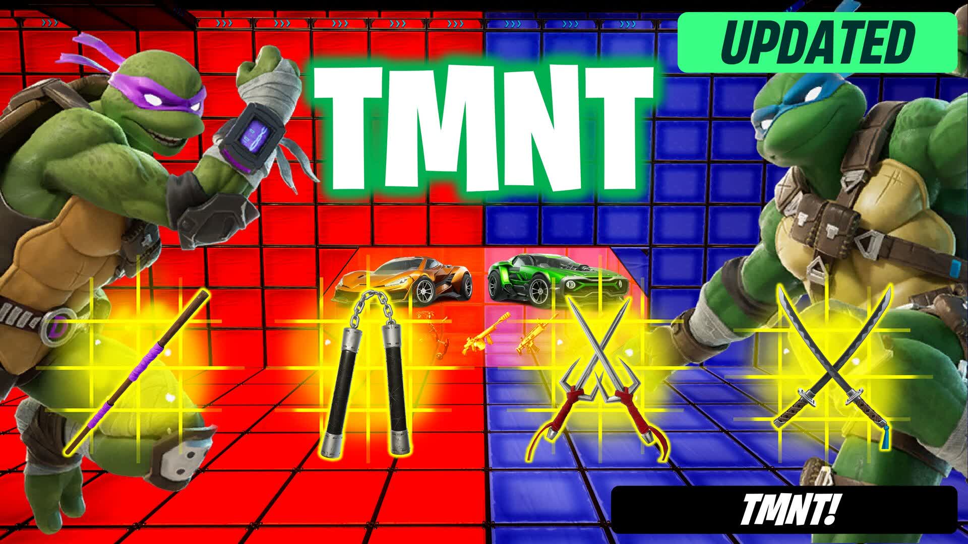 🐢 TMNT RED VS BLUE 🔵🔴 6121-1530-8073 by aura-sv - Fortnite Creative Map ...