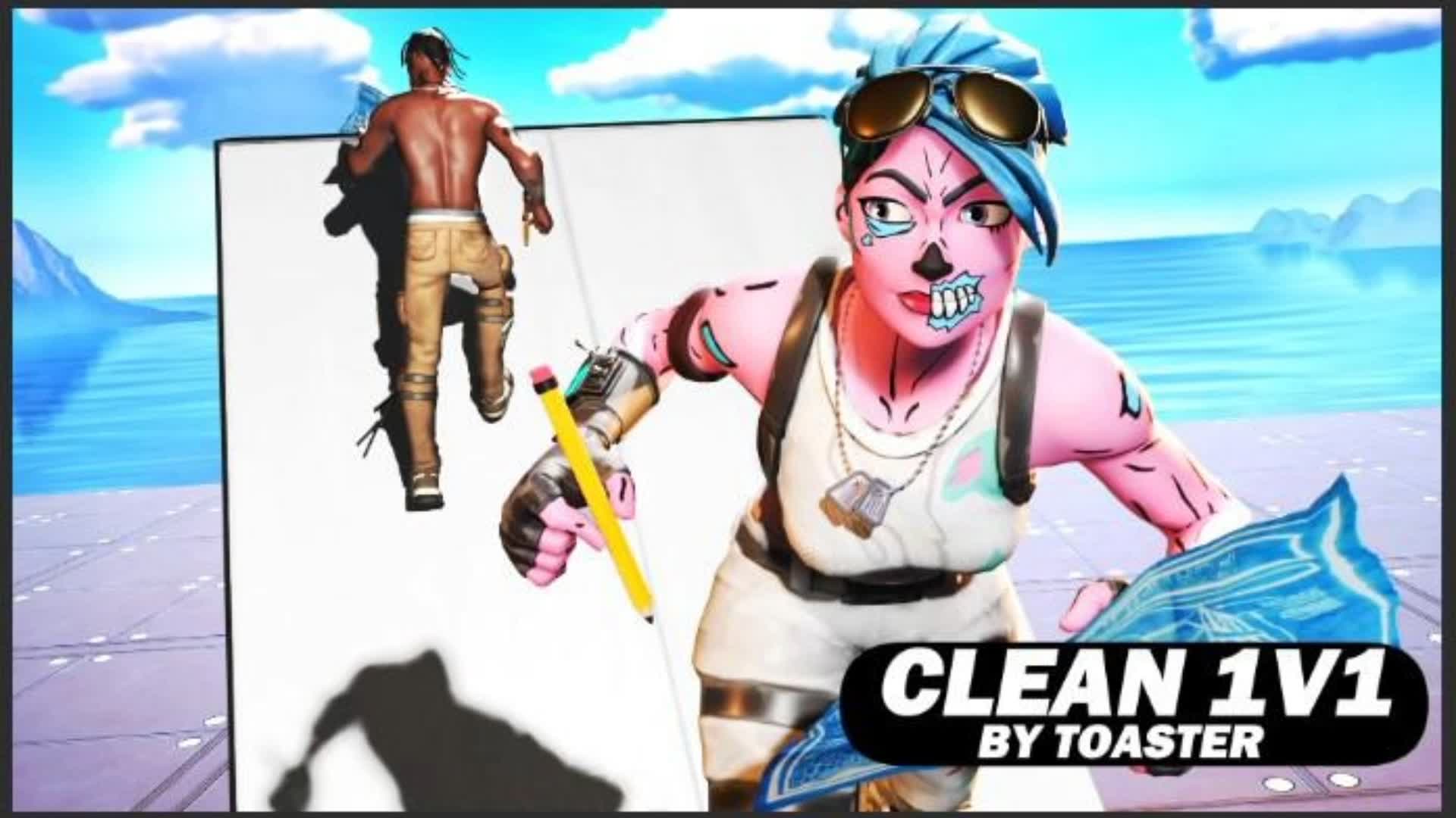 Clean 1v1 (by Toaster) 8225-4355-6548 by toaster7 - Fortnite Creative Map Code - Fortnite.GG