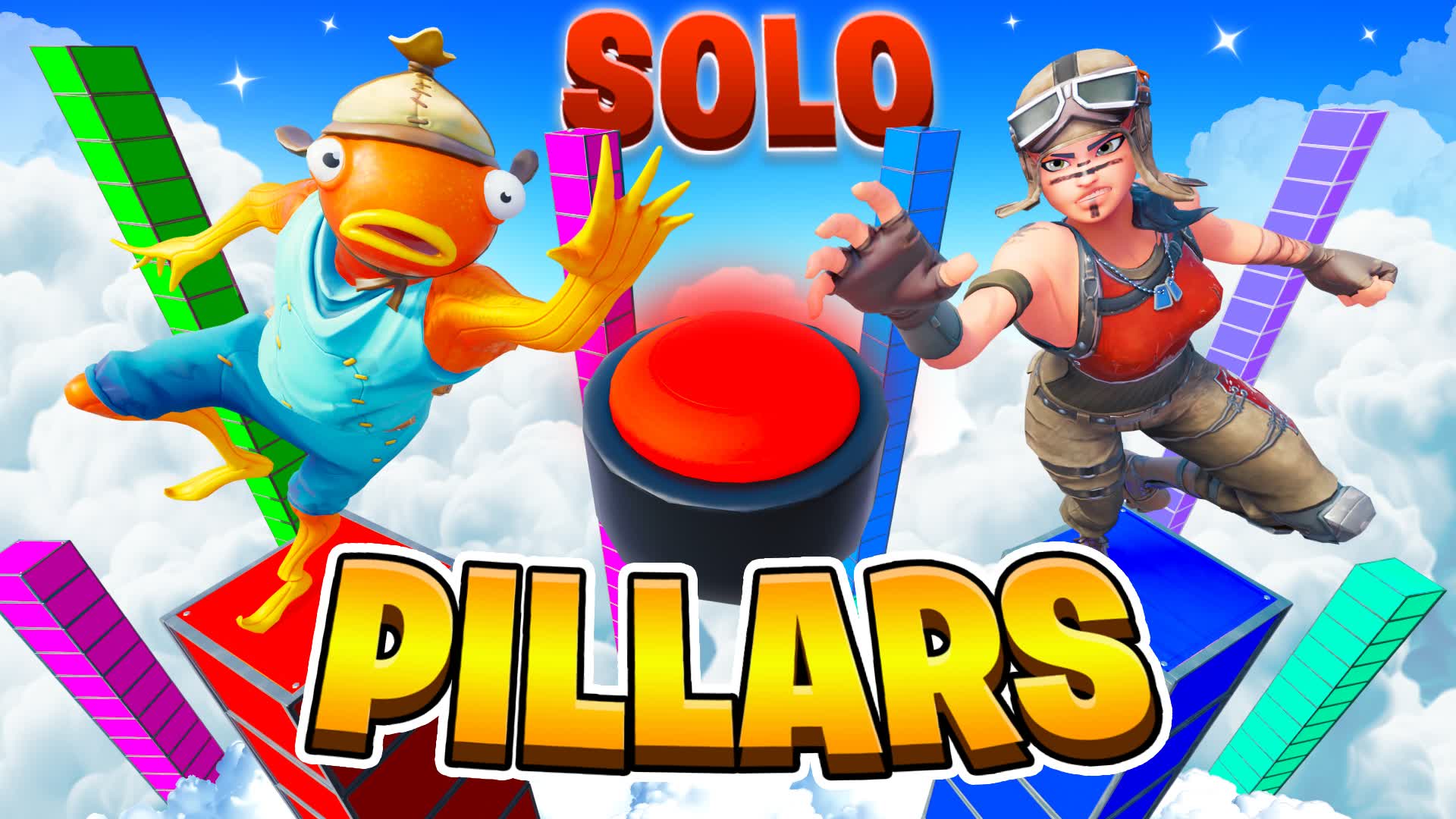 CRAZY PILLARS PRESS THE BUTTON👑 0104-8433-1046 by hera.fn - Fortnite ...